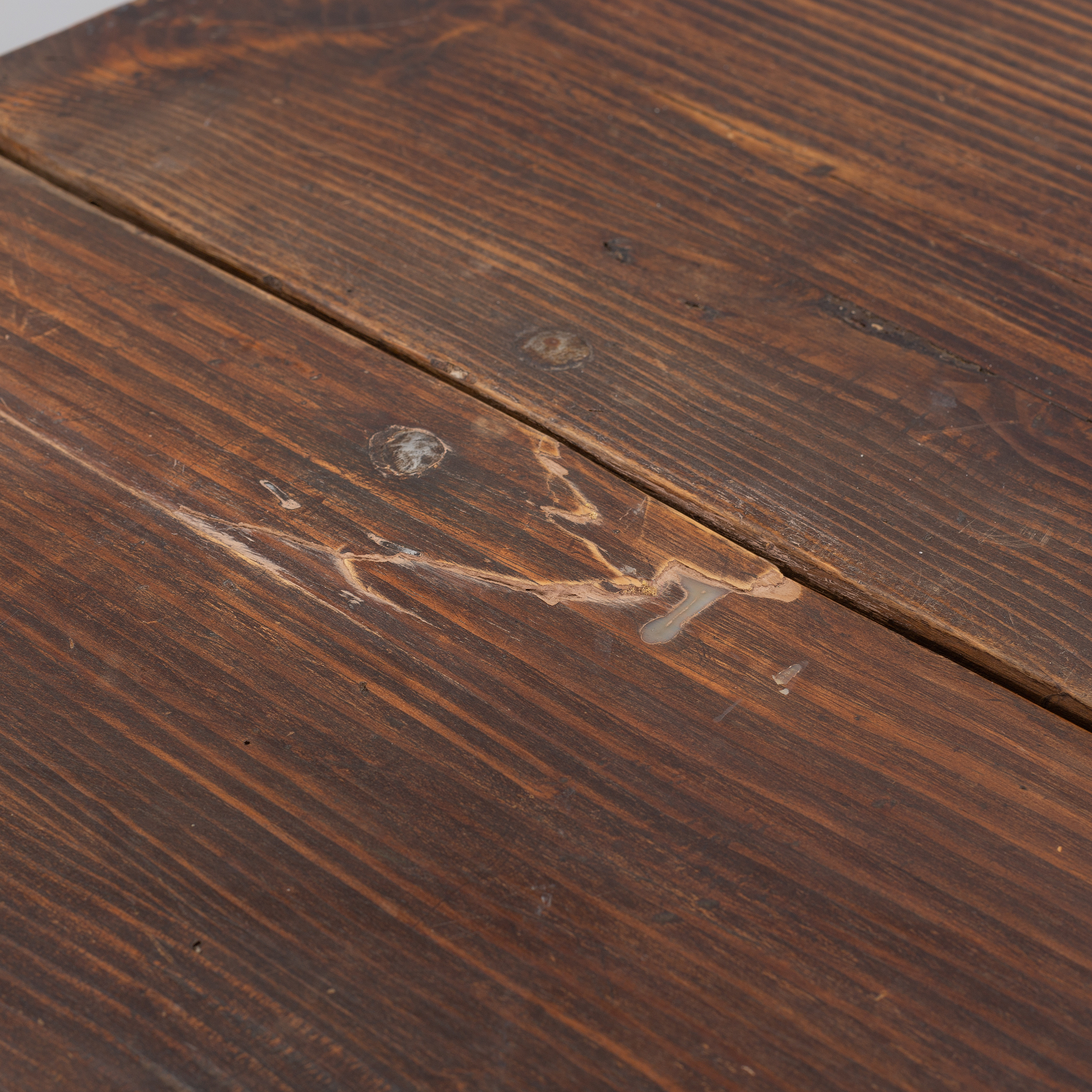 A stained pine gate-leg table, 19th Century. - Bukowskis