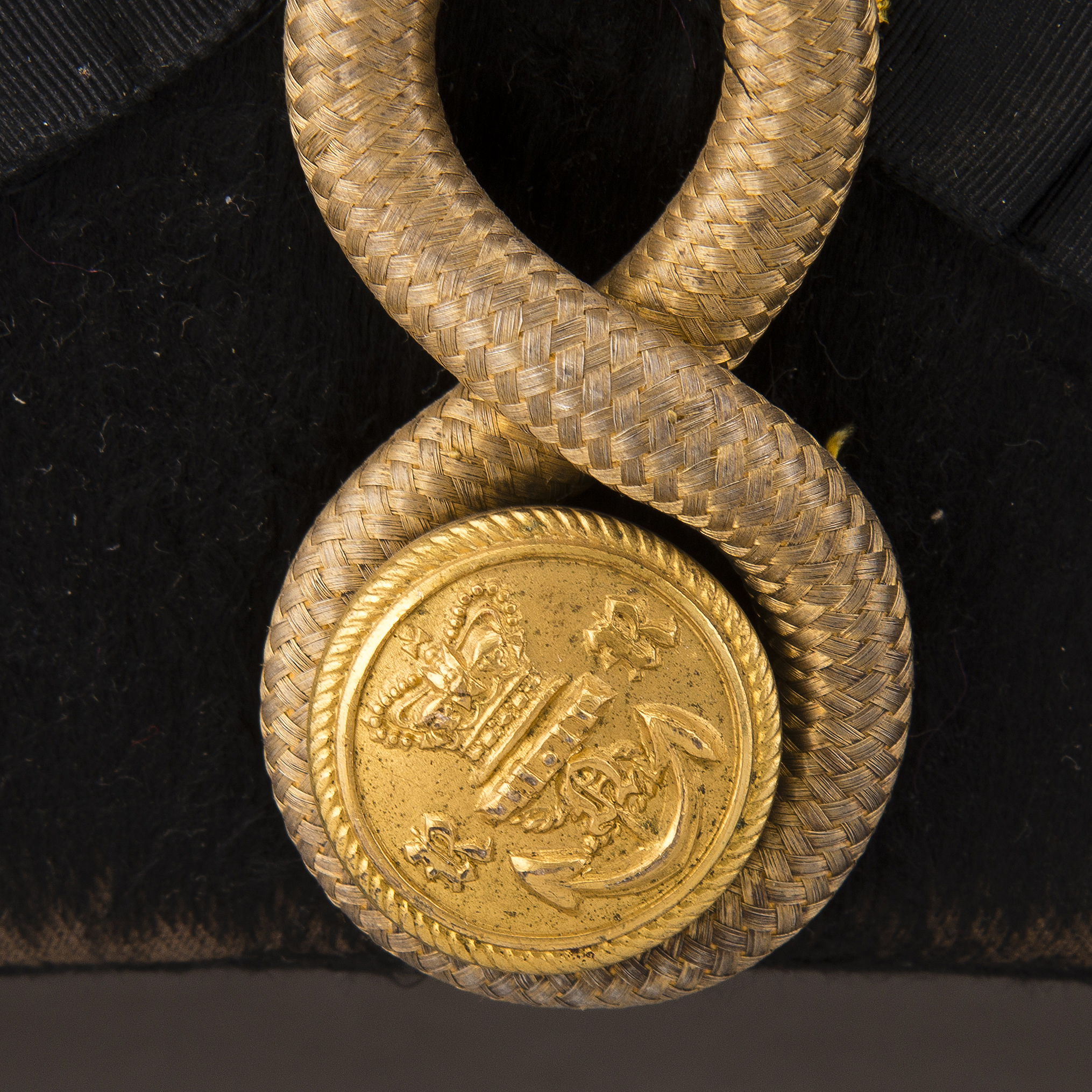 A British royal navy bicorn hat with box, circa turn of the Century ...