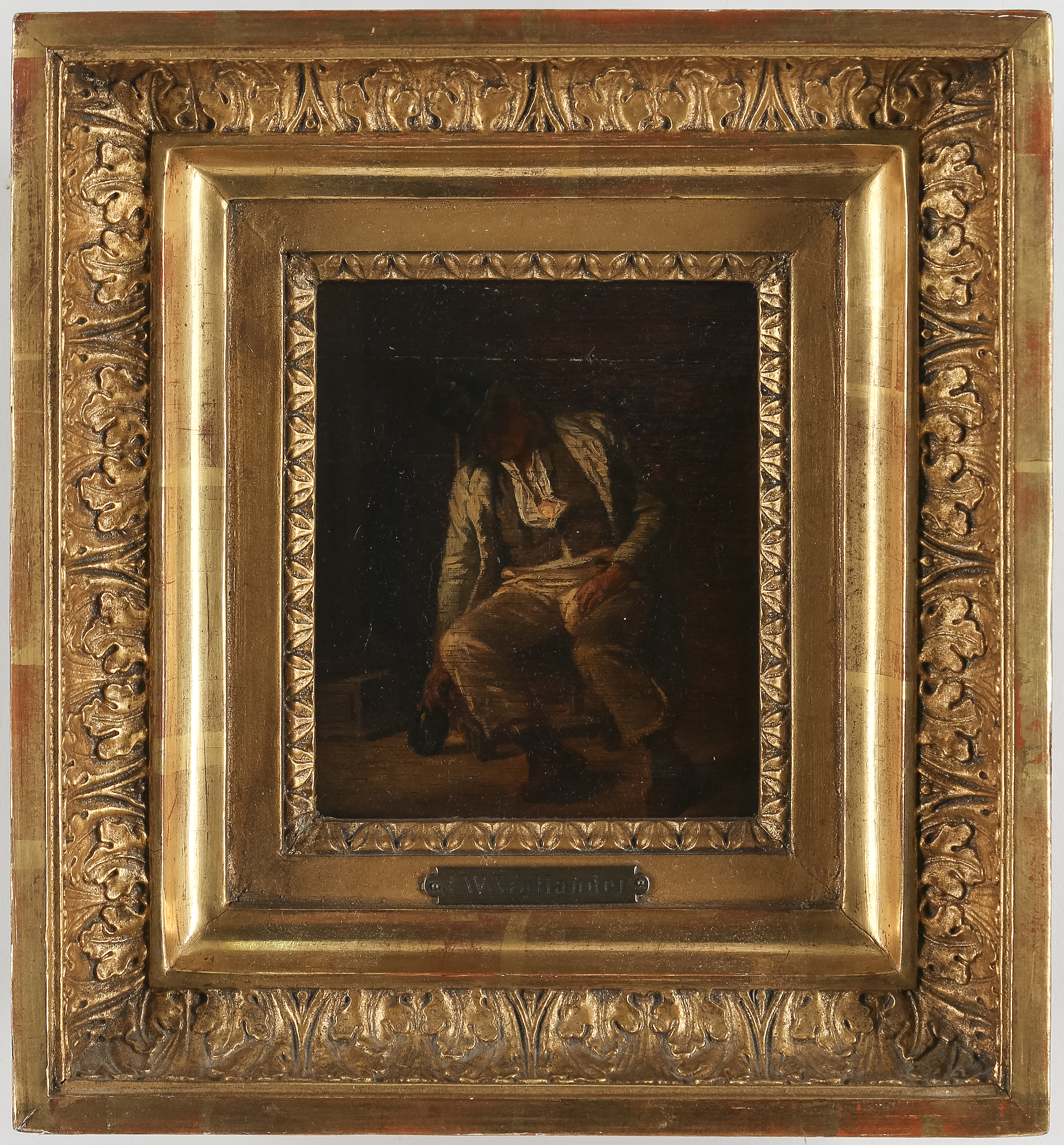 JOSEF WILHELM WALLANDER, tillskriven, olja på pannå. - Bukowskis