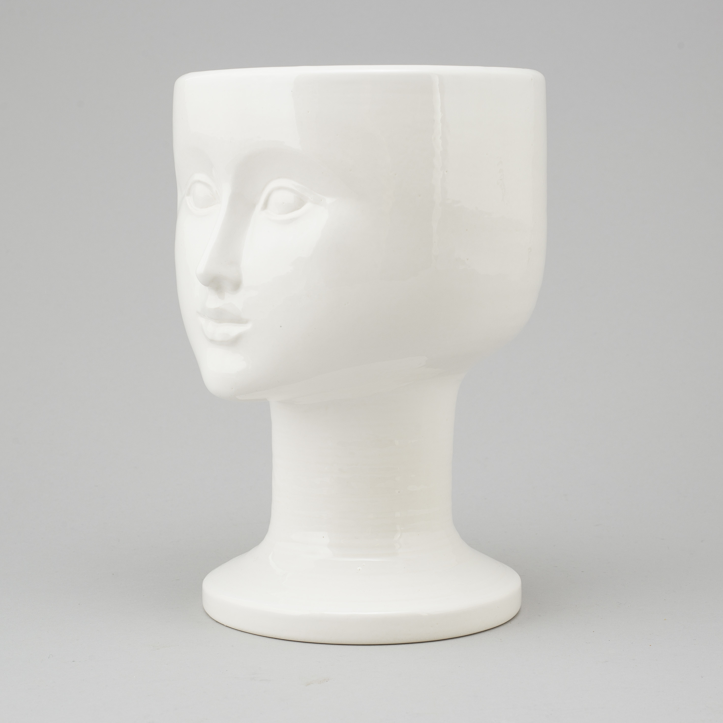 A Lisa larson stoneware 'ansiktsvas' vase, for Gustavsberg. - Bukowskis