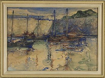 EMILE ZOIR, water colour, signed. - Bukowskis