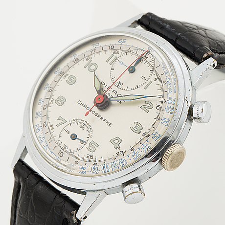 PIERCE, wristwatch, chronograph, 37,5 mm. - Bukowskis