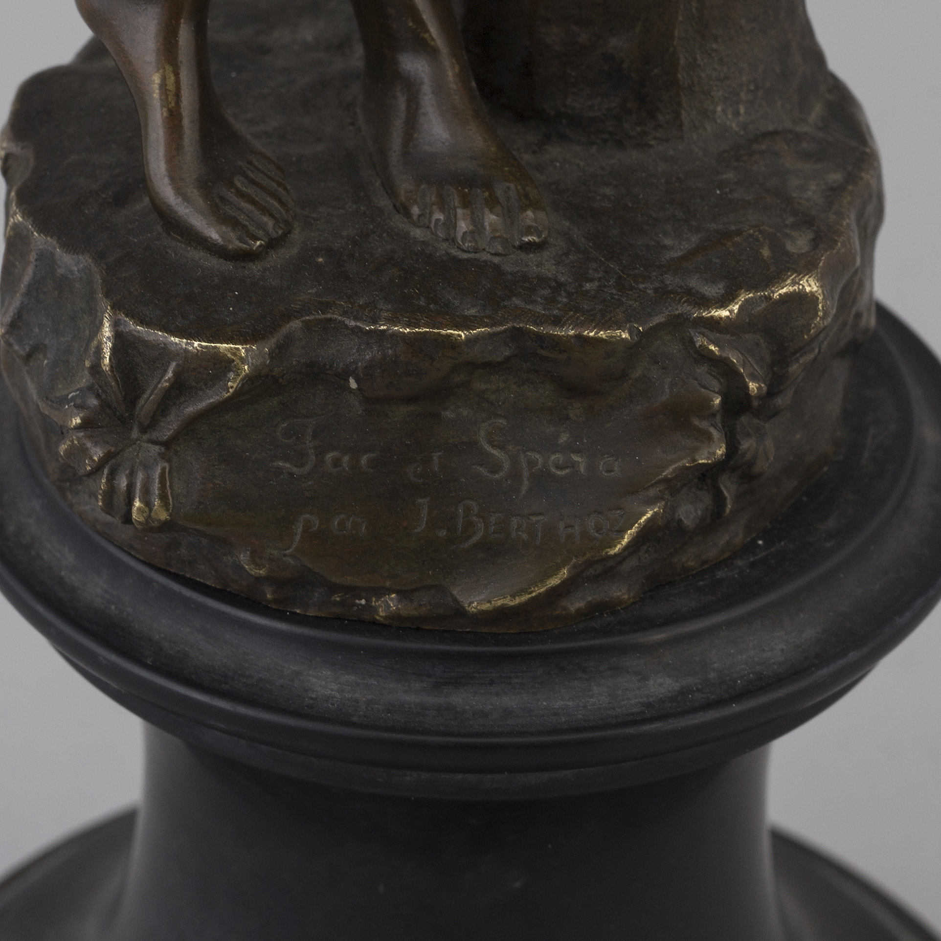 JOSEPH BERTHOZ, Sculpture, bronze, signed, foundry mark. - Bukowskis