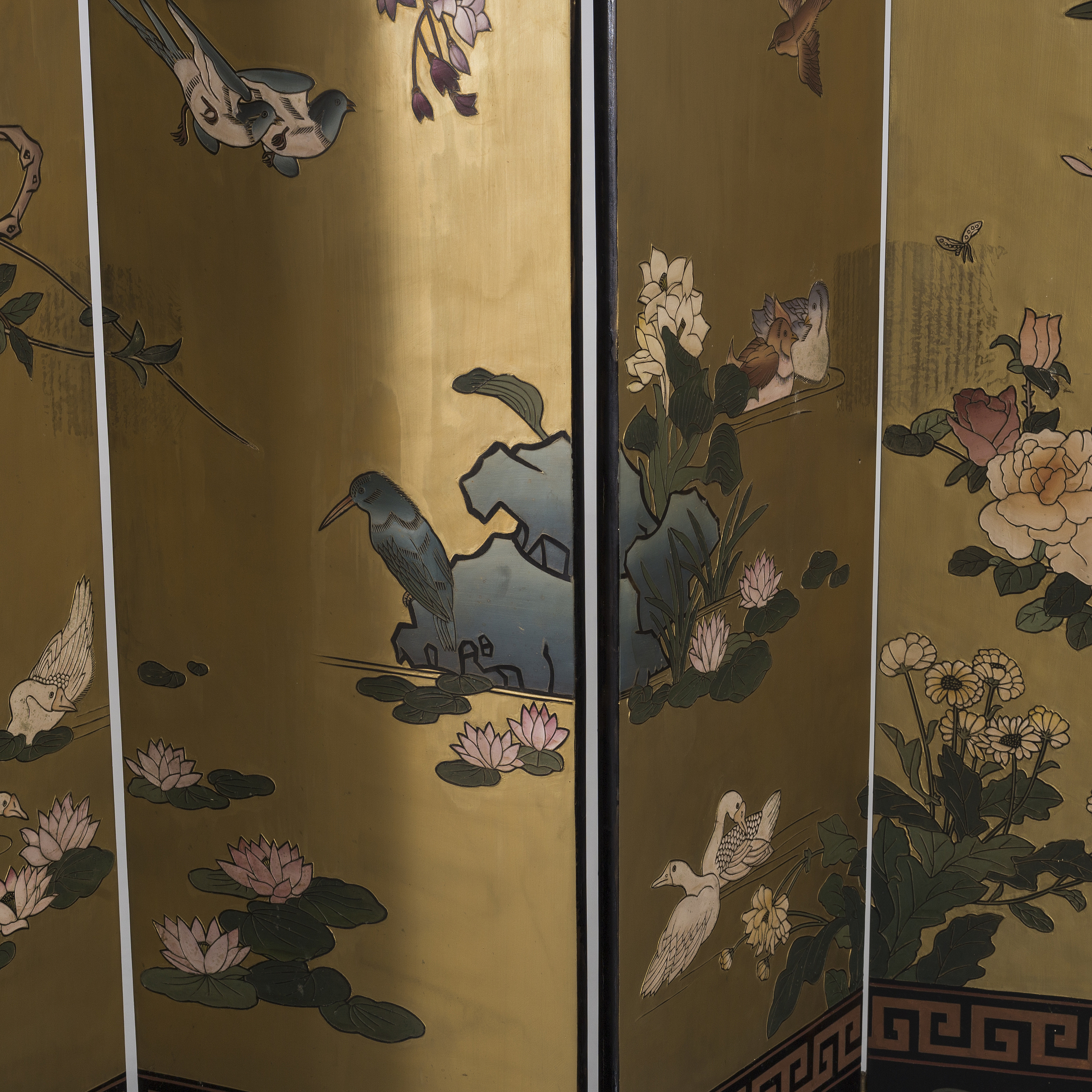 A Japanese folding screen the 20th century. - Bukowskis