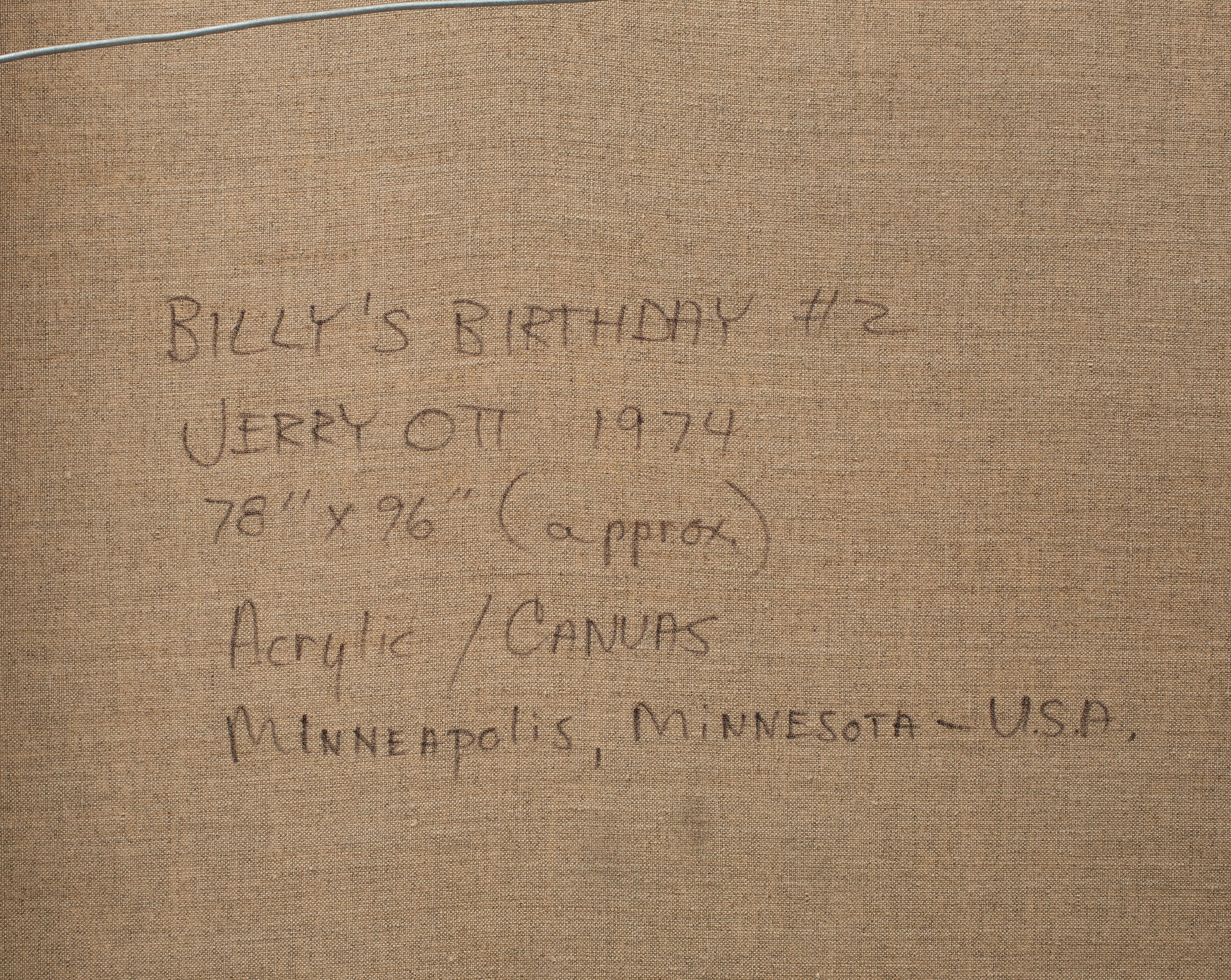 JERRY OTT, akryl på duk, a tergo signerad o daterad 1974. - Bukowskis