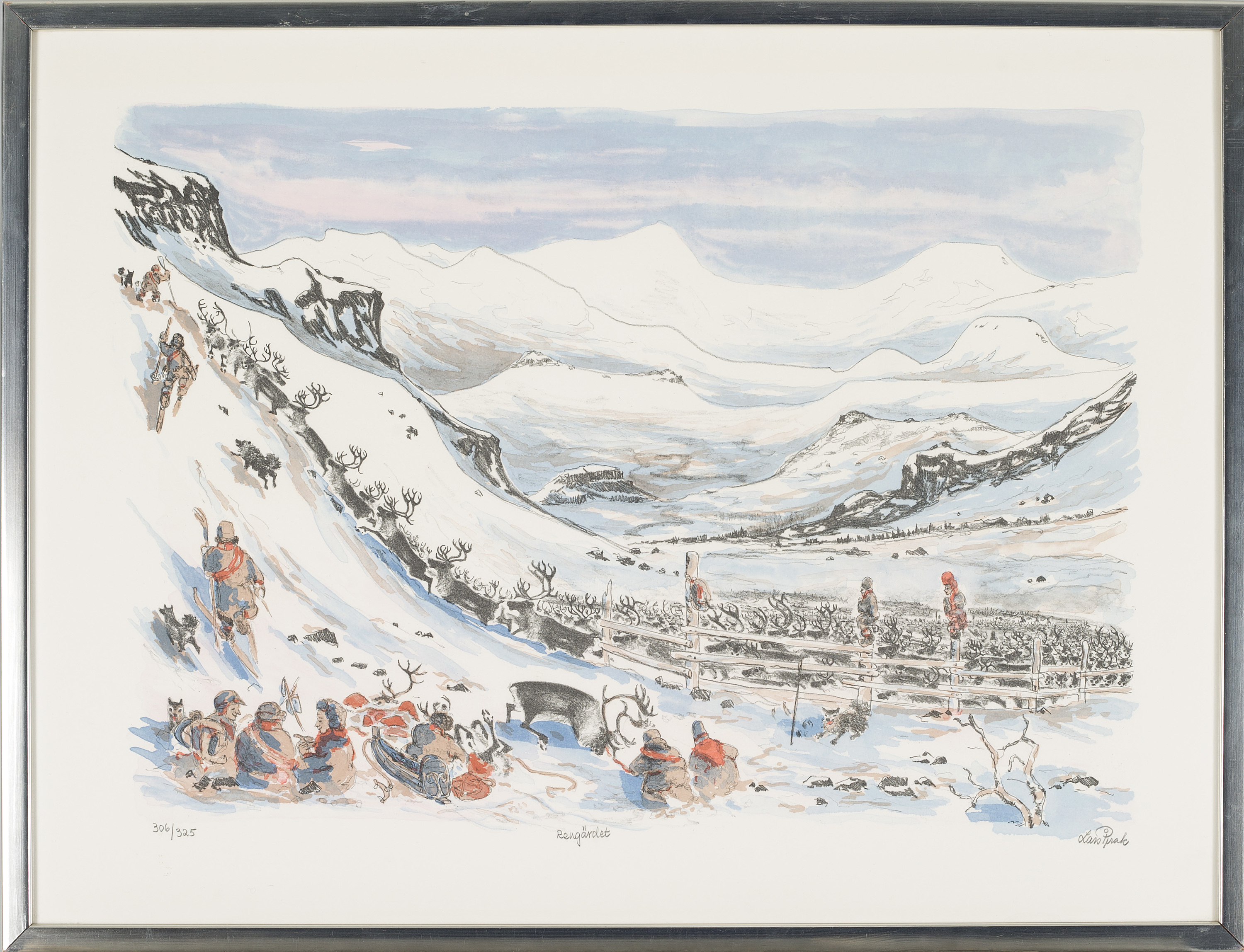 LARS PIRAK, lithograph in colors, signed and numbered 306/325. - Bukowskis