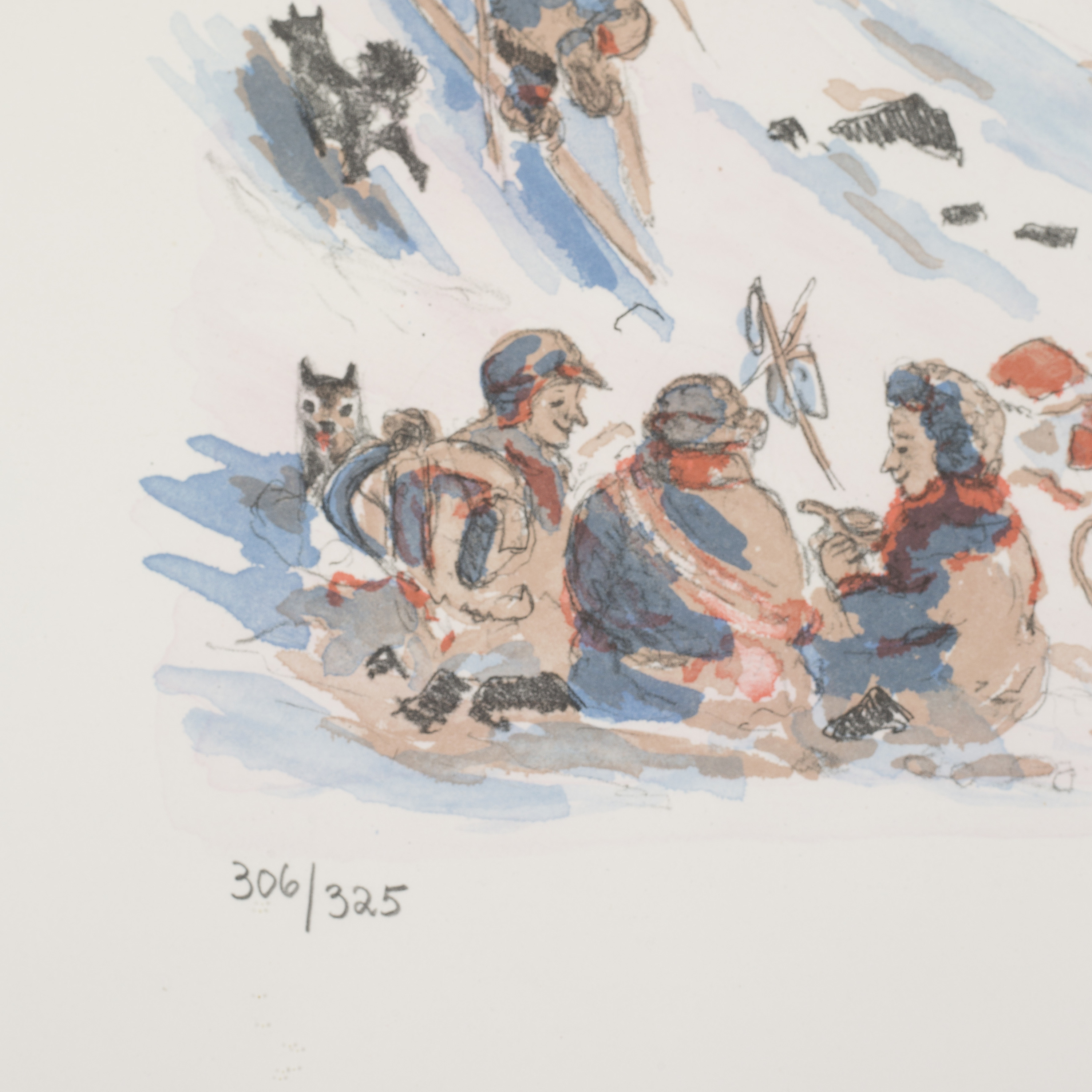 LARS PIRAK, lithograph in colors, signed and numbered 306/325. - Bukowskis