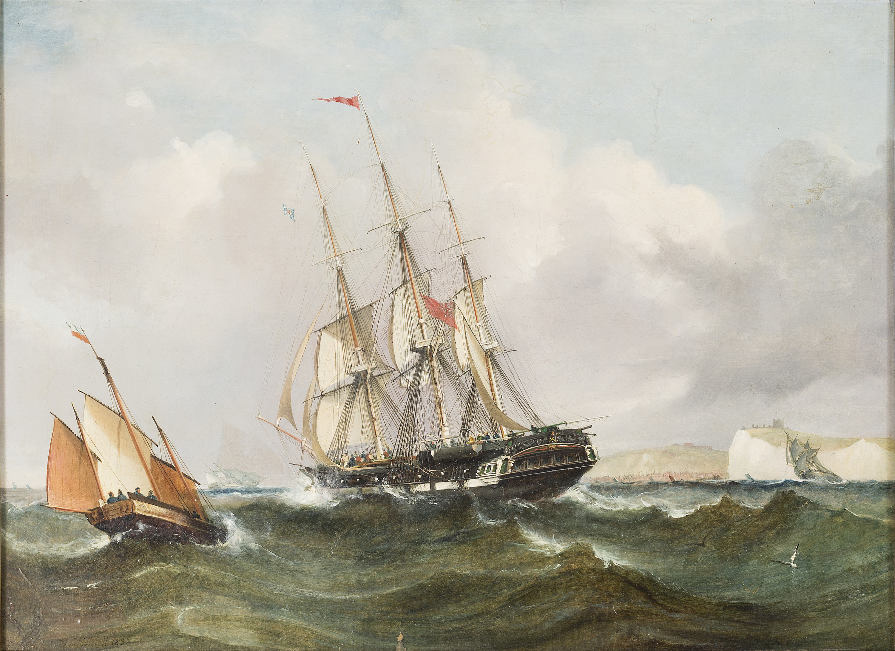 WILLIAM ALDOLPHUS KNELL, oil on canvas, relined on panel. - Bukowskis