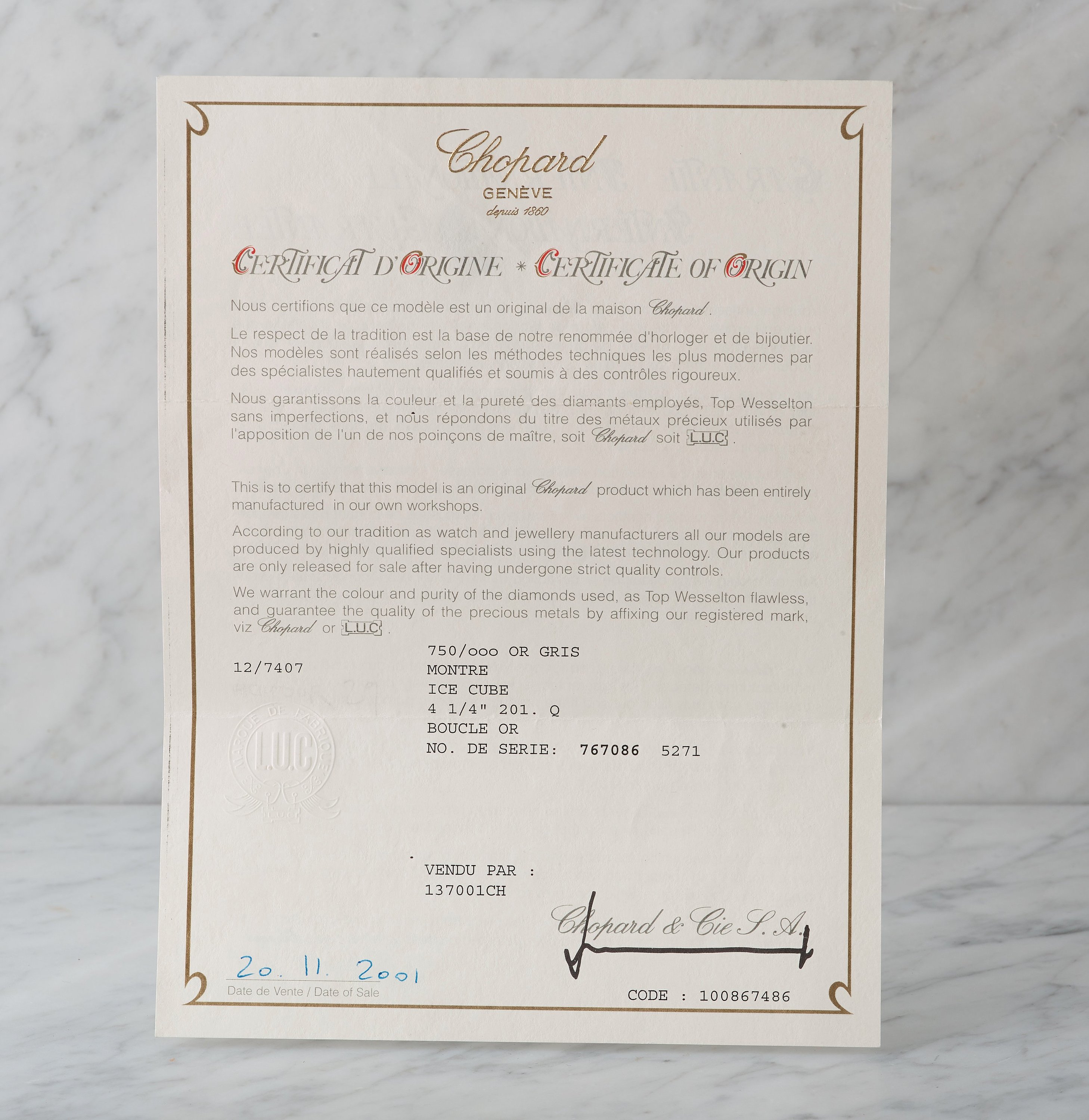 CHOPARD, "Ice Cube". - Bukowskis