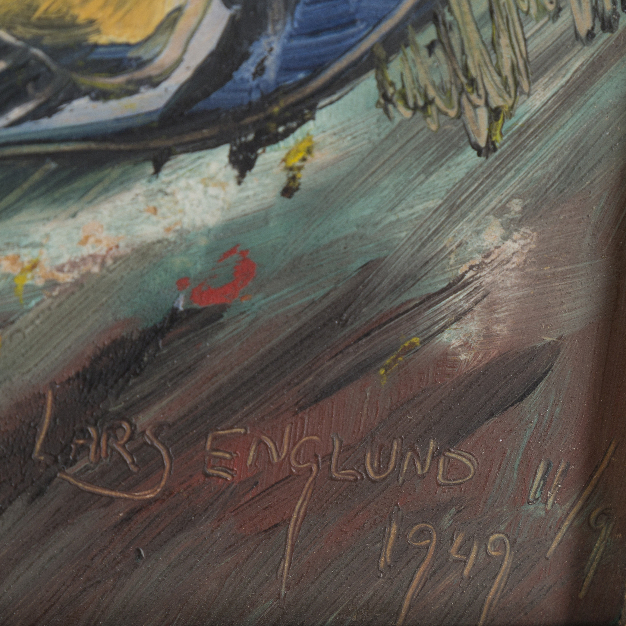 LARS ENGLUND, Oil on panel, signed and dated 1949. - Bukowskis