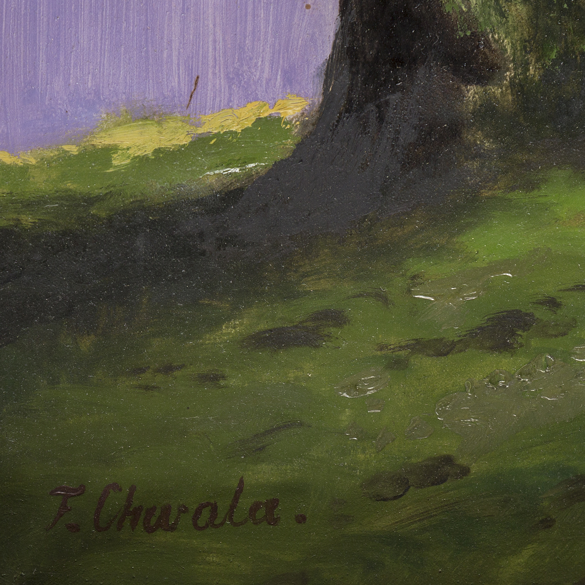 FRITZ CHWALA, oil on canvas, signed. - Bukowskis