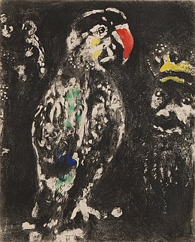 MARC CHAGALL, etching, plate signed. - Bukowskis