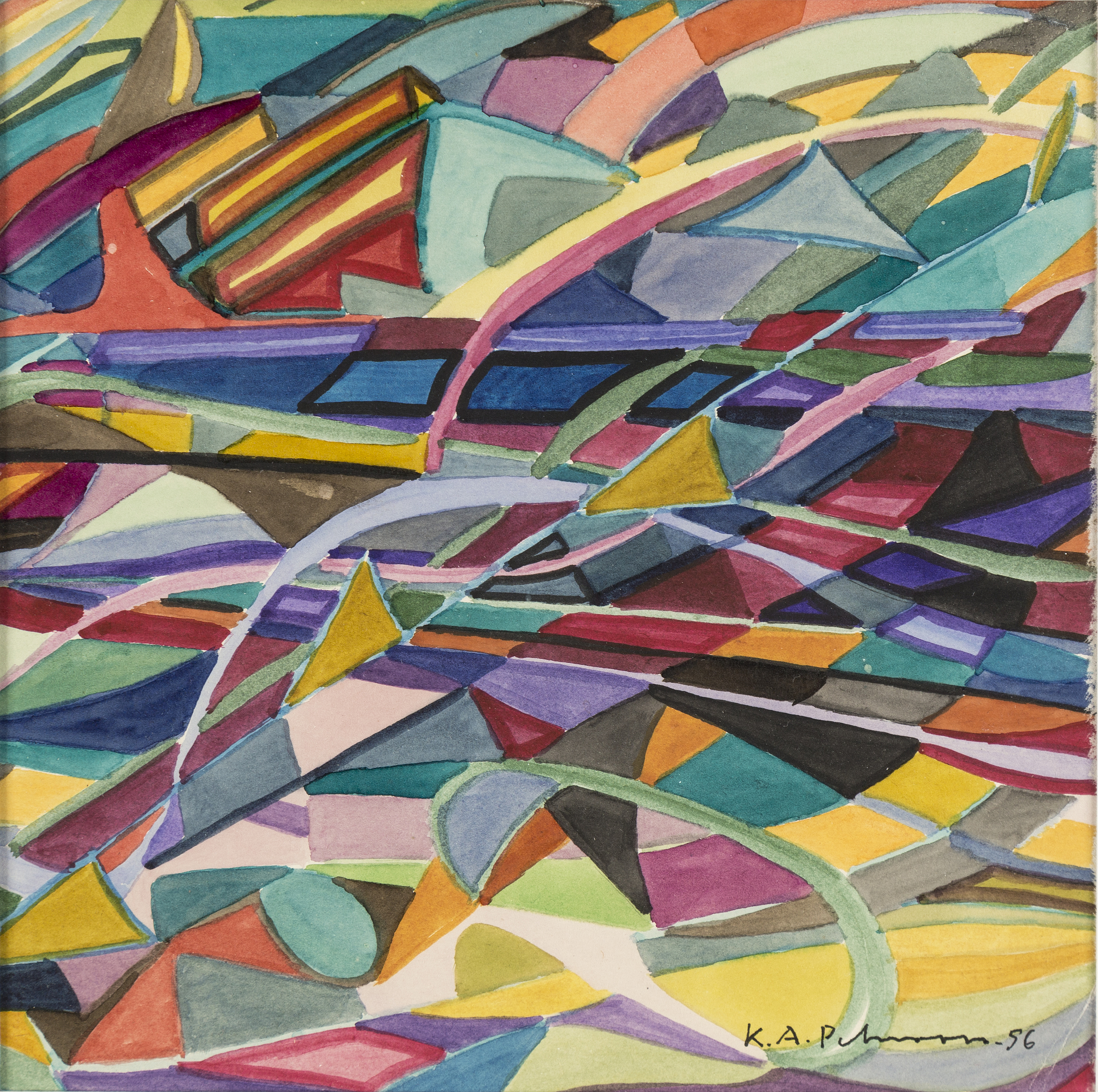 KARL AXEL PEHRSON, watercolour, signed and dated -56. - Bukowskis