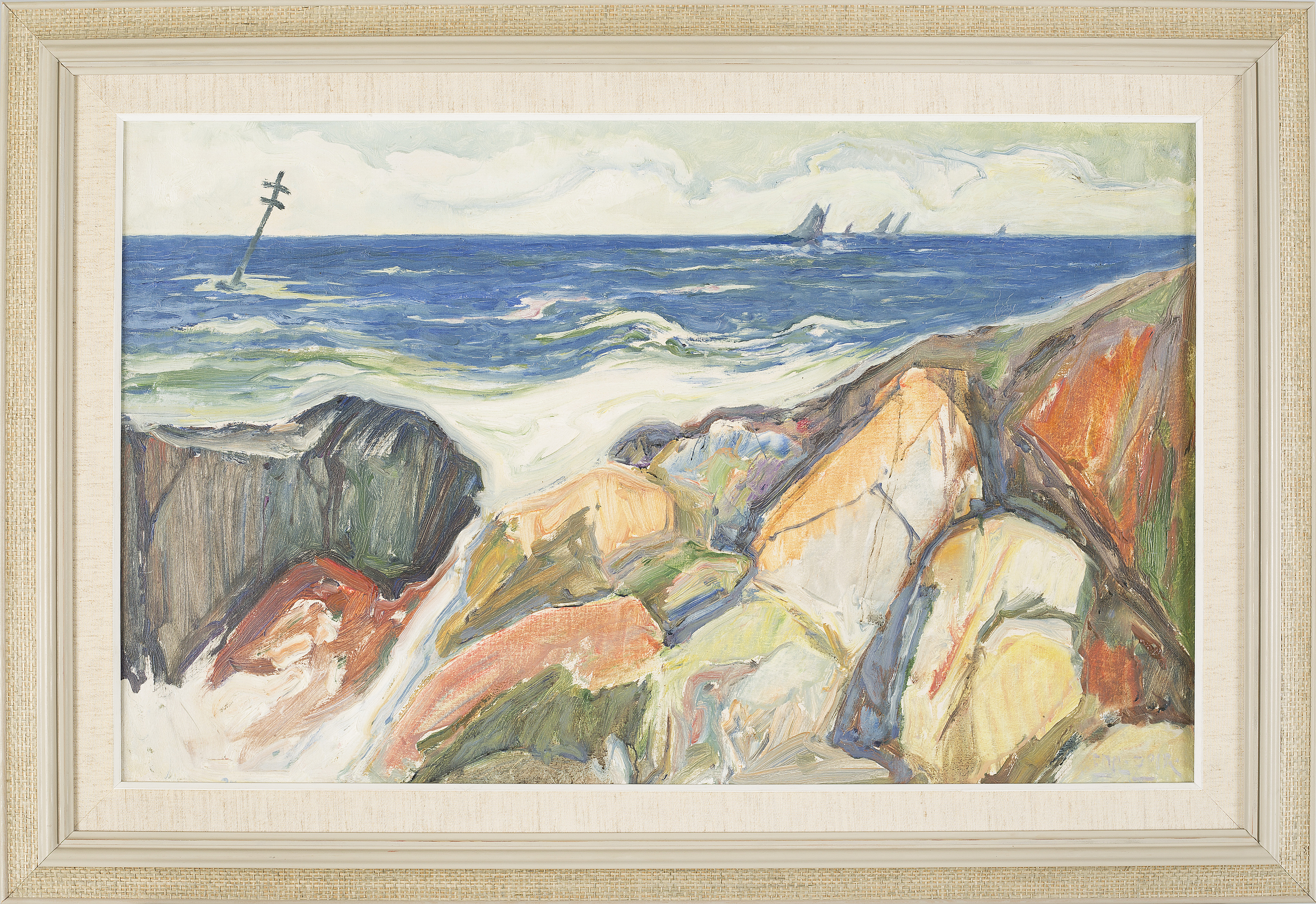 EMIL ZOIR, oil on canvas, signed. - Bukowskis