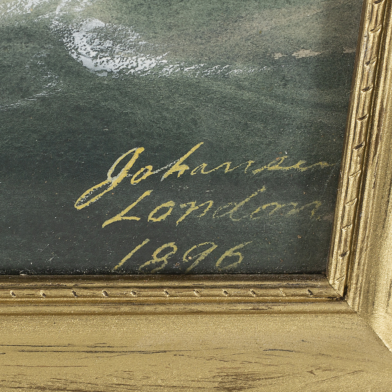 OKÄND KONSTNÄR, akvarell med täckvitt, signerad och daterad London 1896 ...