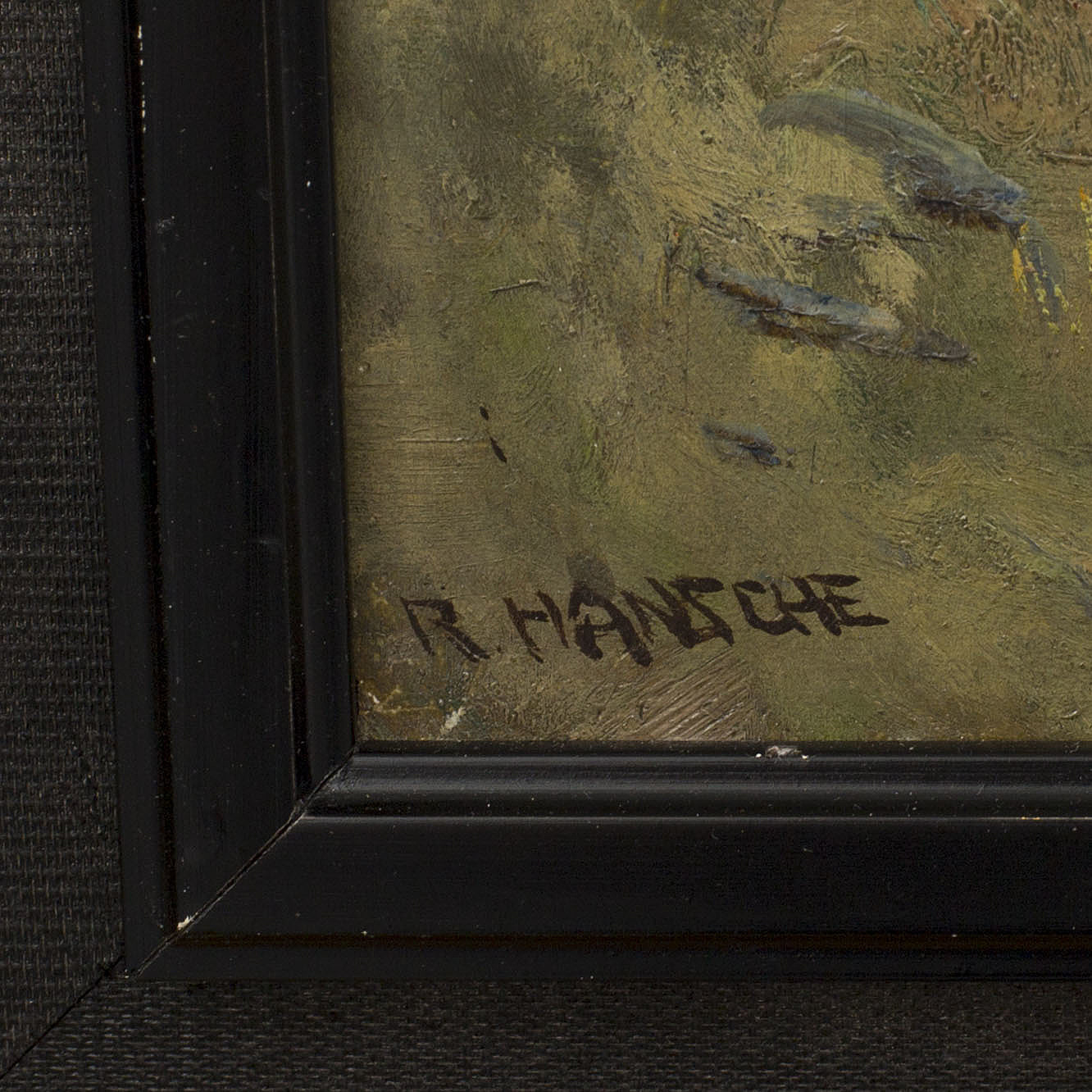 REINHOLD HANSCHE, oil on panel signed. - Bukowskis