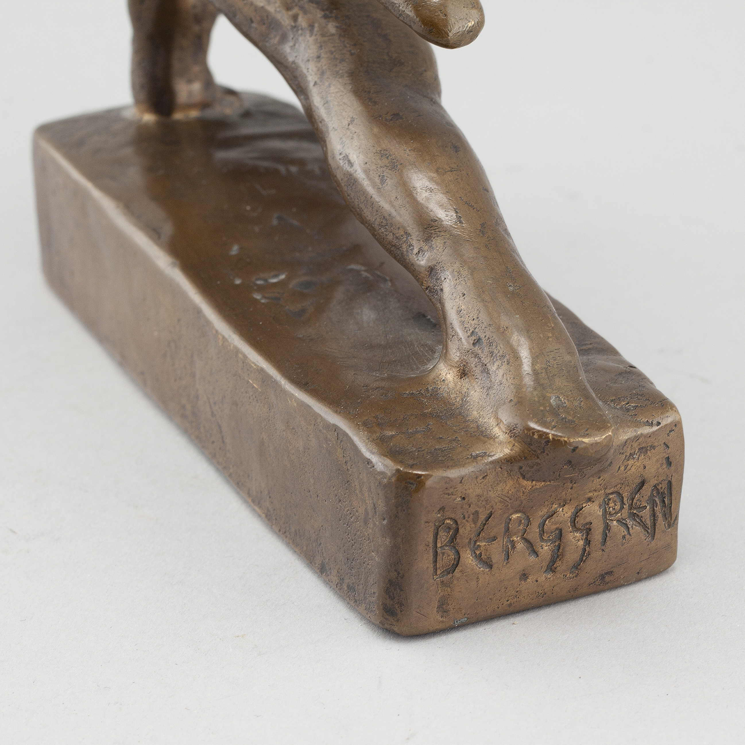 SIGGE BERGGREN, skulptur, brons, signerad "Bergren". - Bukowskis