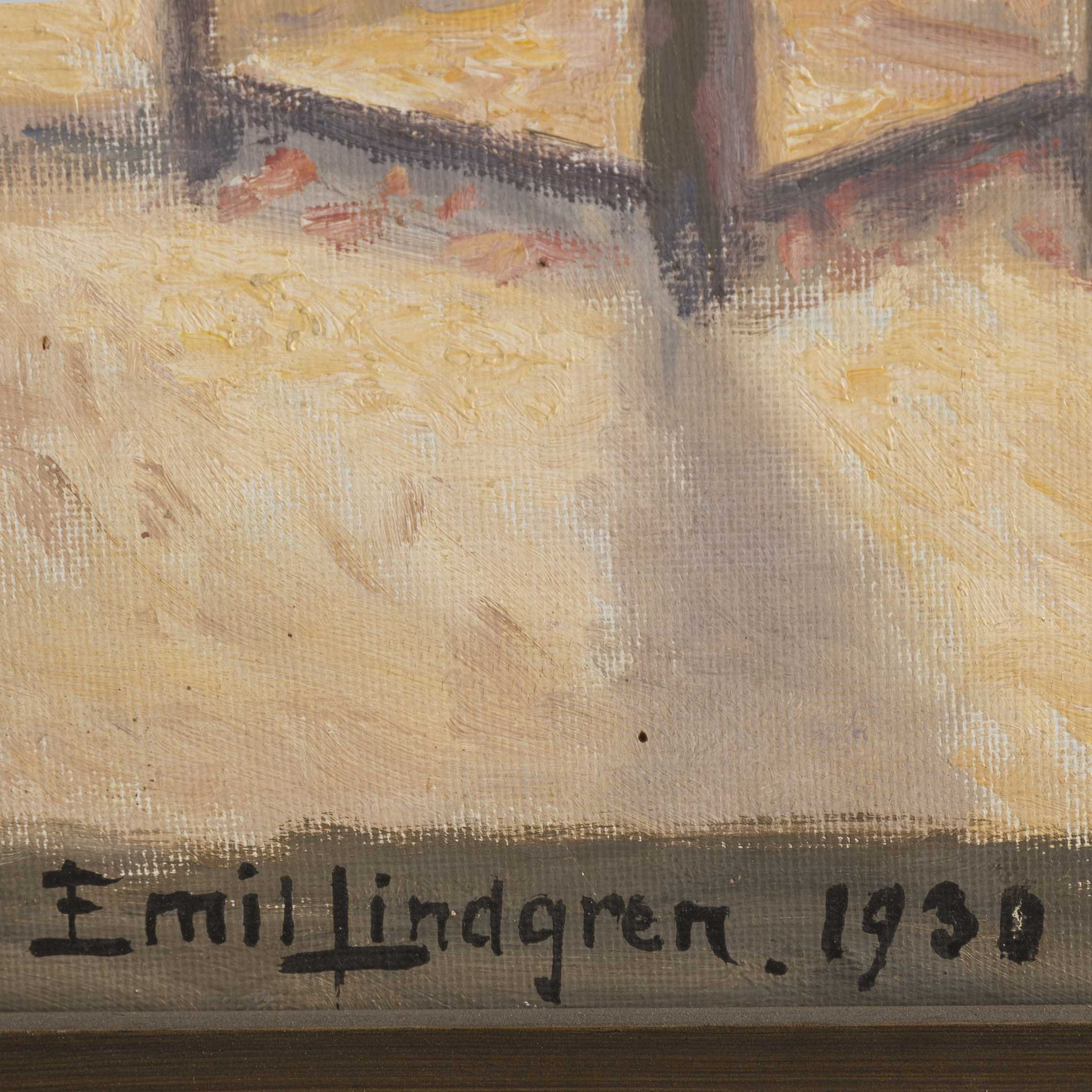 EMIL LINDGREN, oil on canvas, signed and dated 1930. - Bukowskis