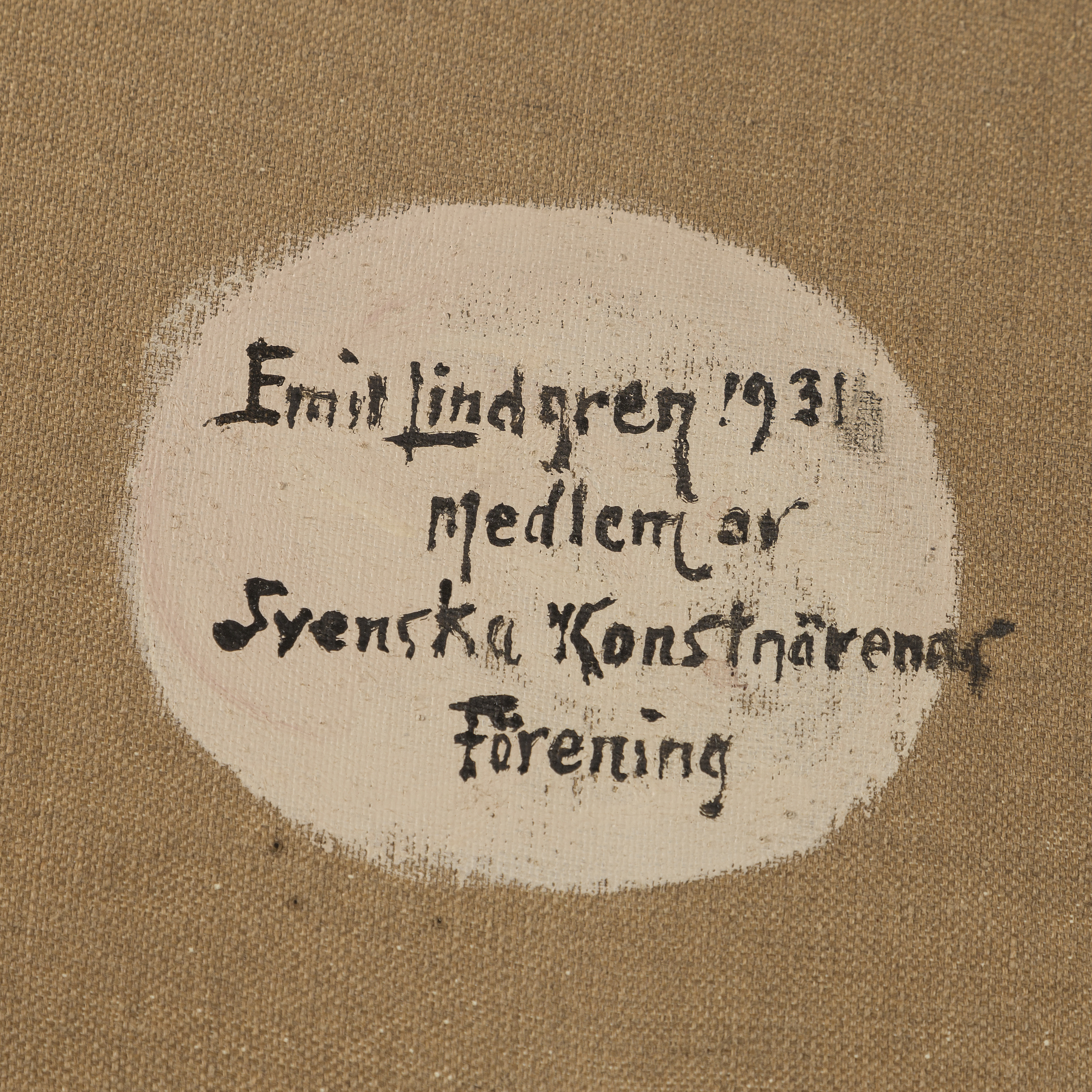 EMIL LINDGREN, oil on canvas, signed and dated 1930. - Bukowskis