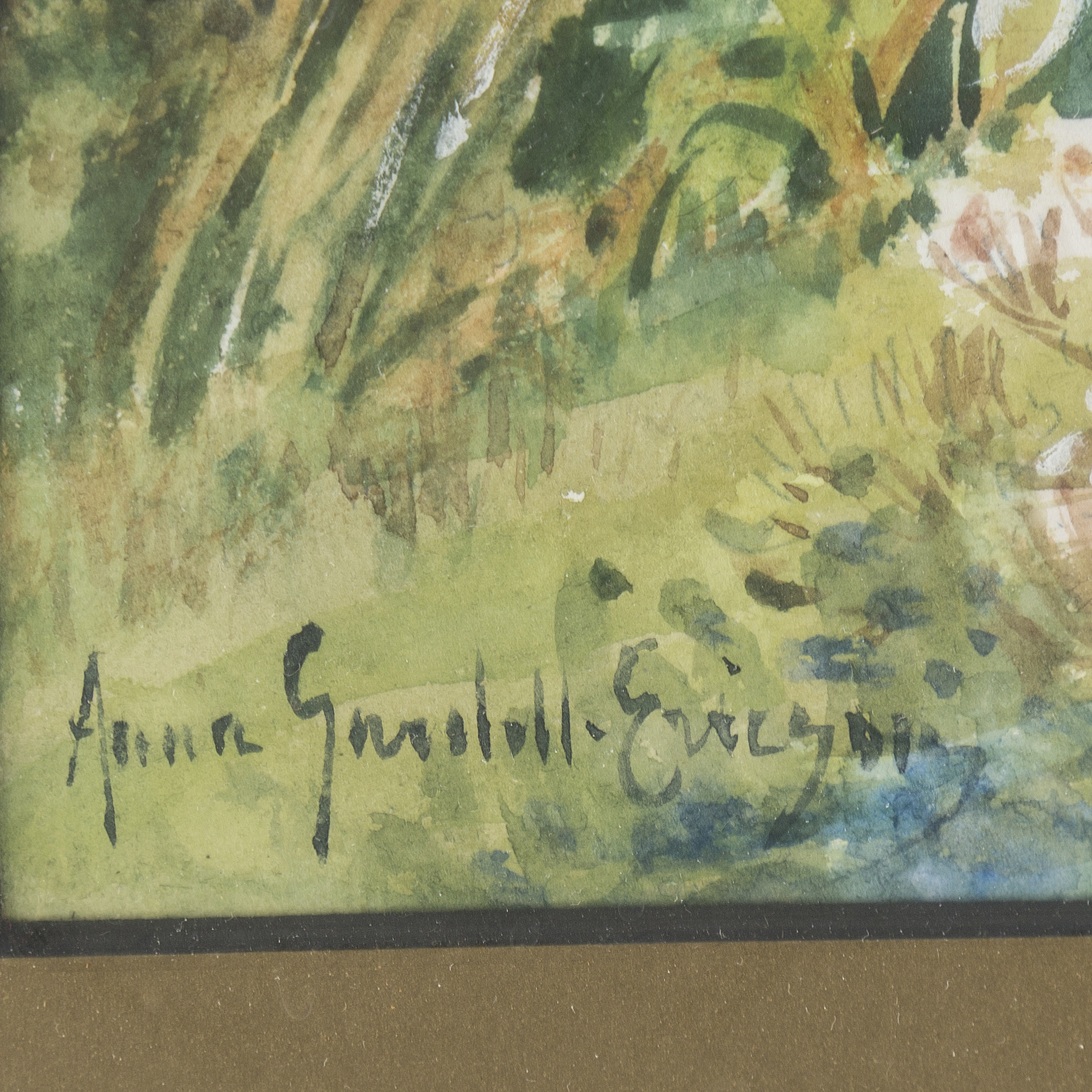 ANNA GARDELL-ERICSON, watercolour, signed. - Bukowskis