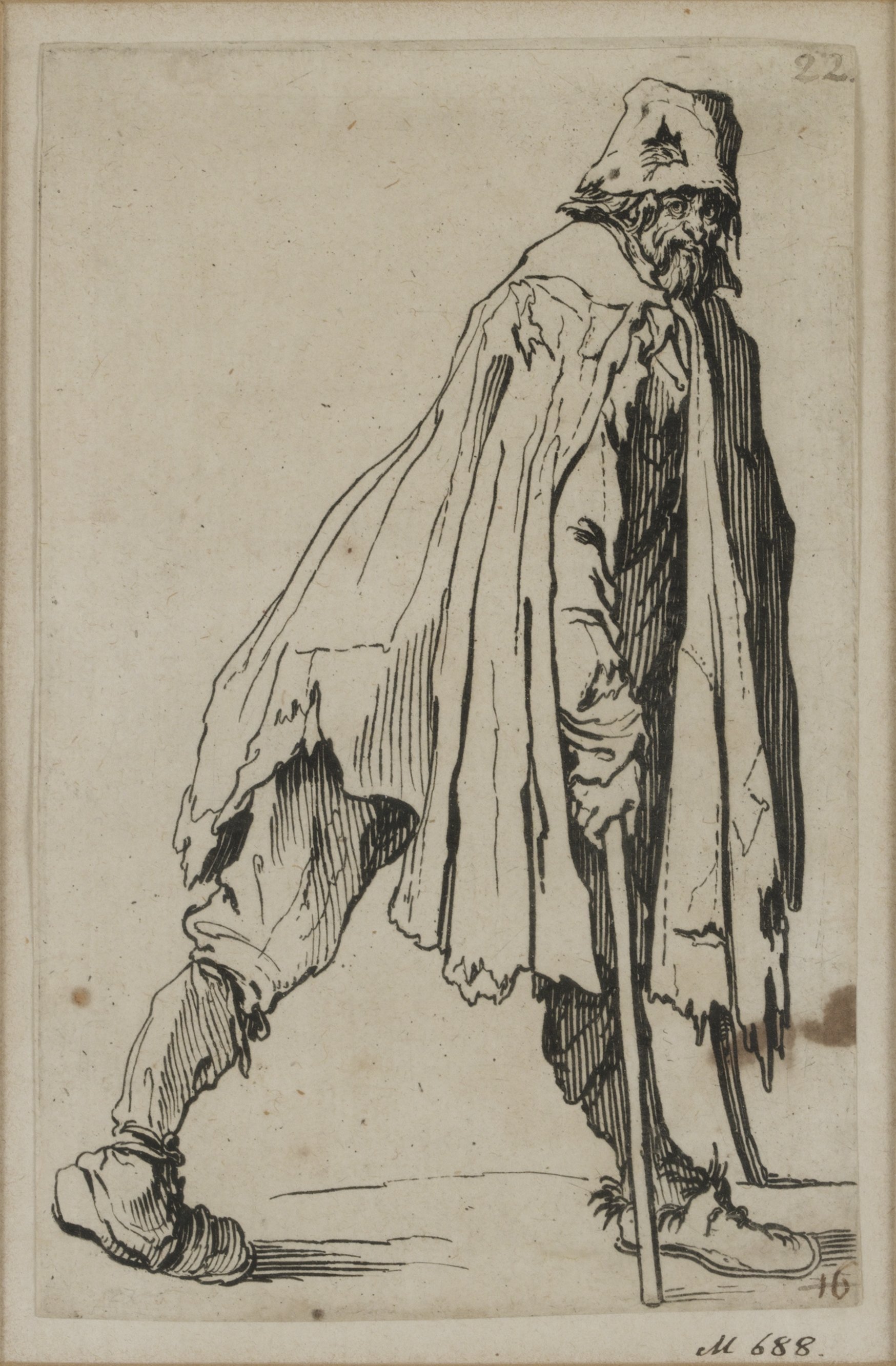 Jacques Callot, Ur: "Les gueux" (8). - Bukowskis