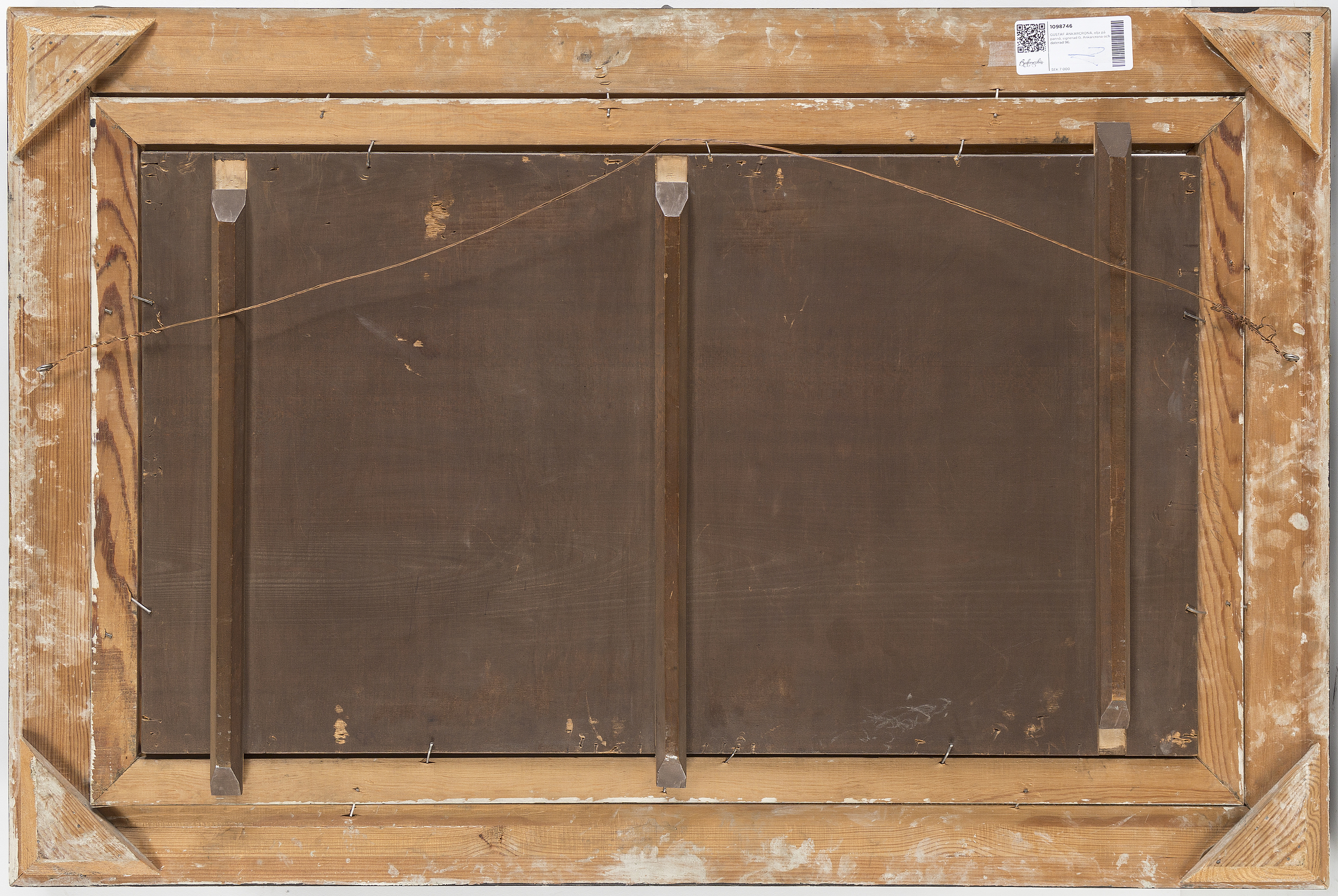 GUSTAF ANKARCRONA, oil on panel, signed nad dated -96. - Bukowskis