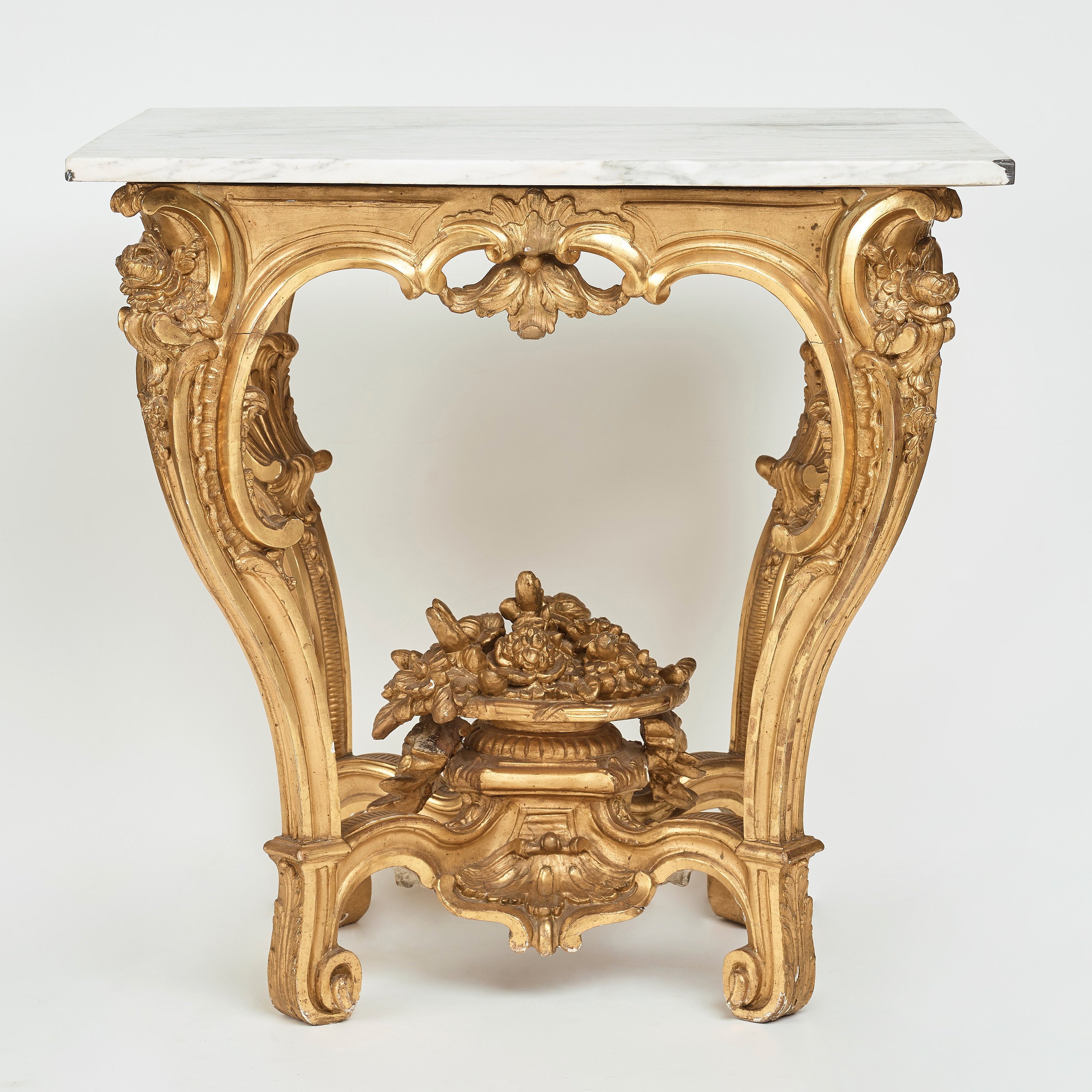 A Swedish Royal Rococo mid 18th century table, belonged to Lovisa ...