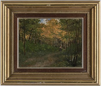 ALFRED GUILLOU, oil on panel, signed. - Bukowskis
