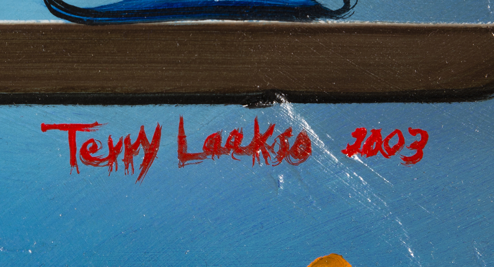 TERRY LAAKSO, olja på fiberplatta, signerad och daterad 2003/2014 ...