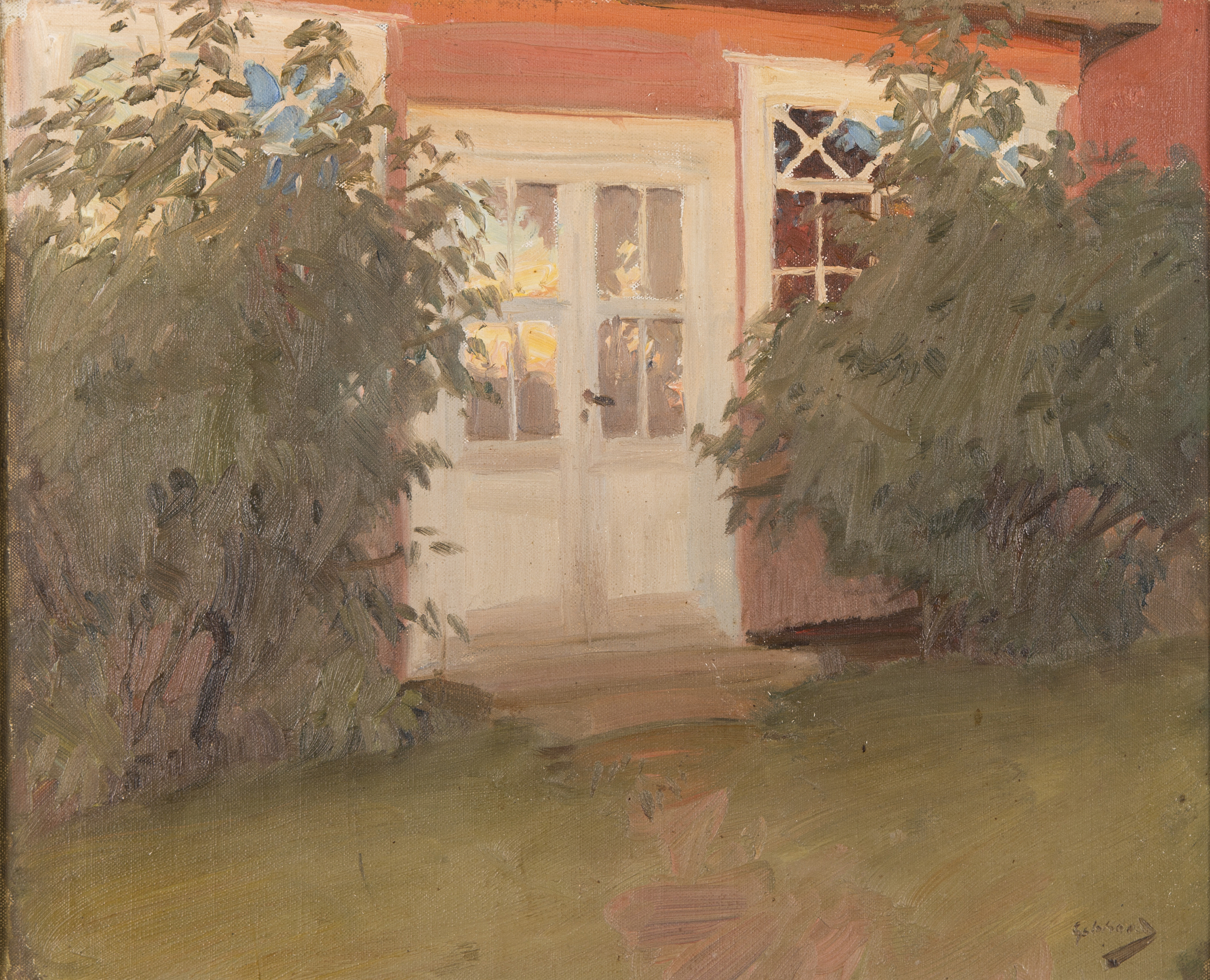 JOHANNES GEBHARD, olja på duk, signerad. - Bukowskis