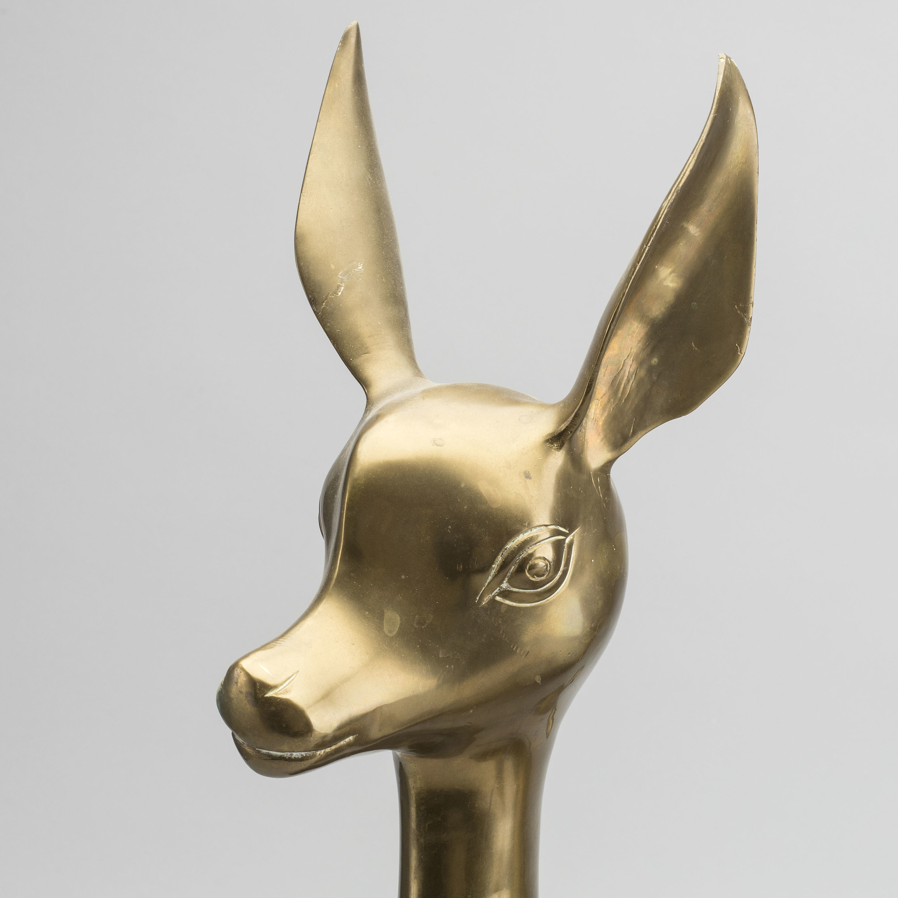 TWO BRASS SCULPTURE. - Bukowskis