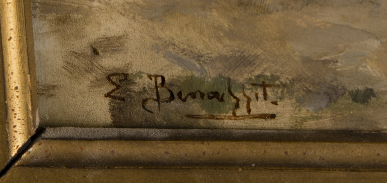 LOUIS ÉMILE BENASSIT, oil on panel, signed. - Bukowskis