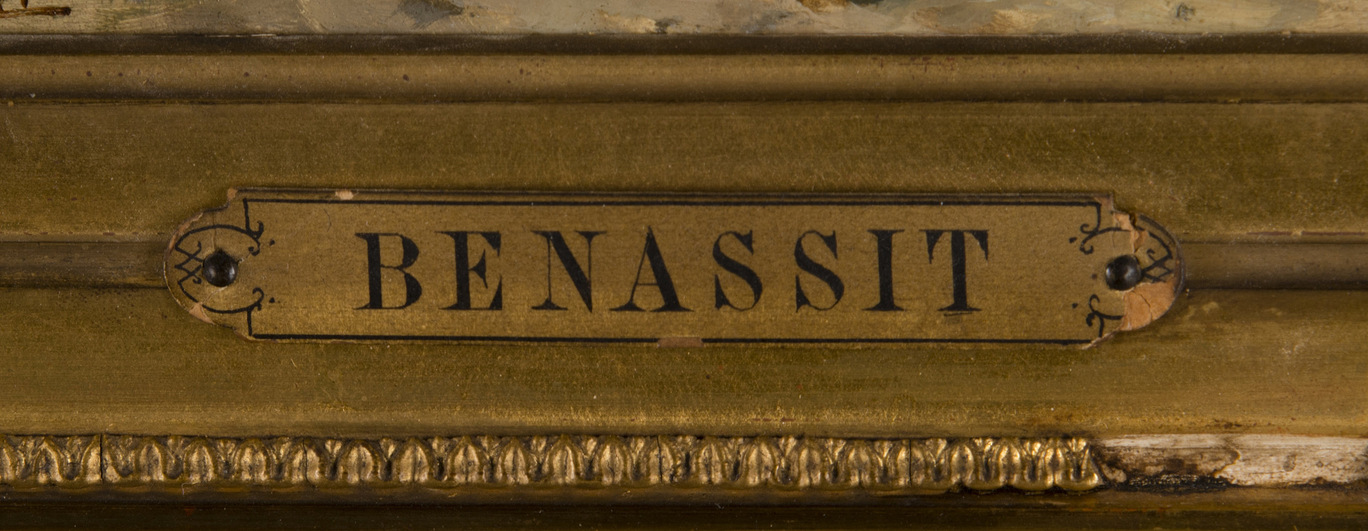 LOUIS ÉMILE BENASSIT, oil on panel, signed. - Bukowskis