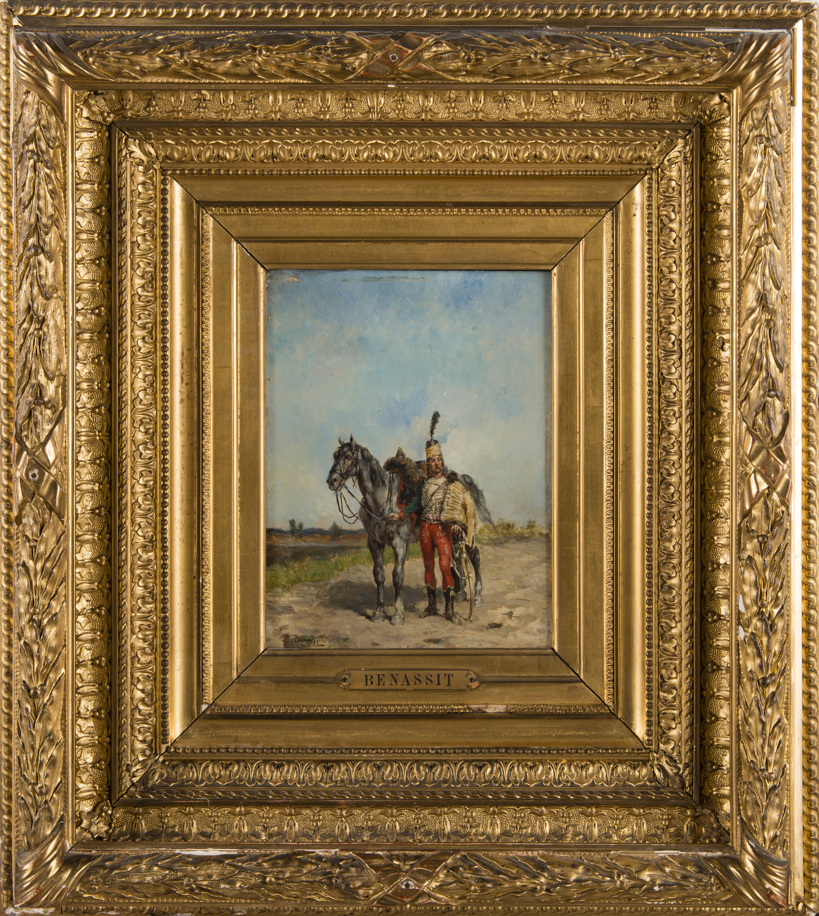 LOUIS ÉMILE BENASSIT, oil on panel, signed. - Bukowskis