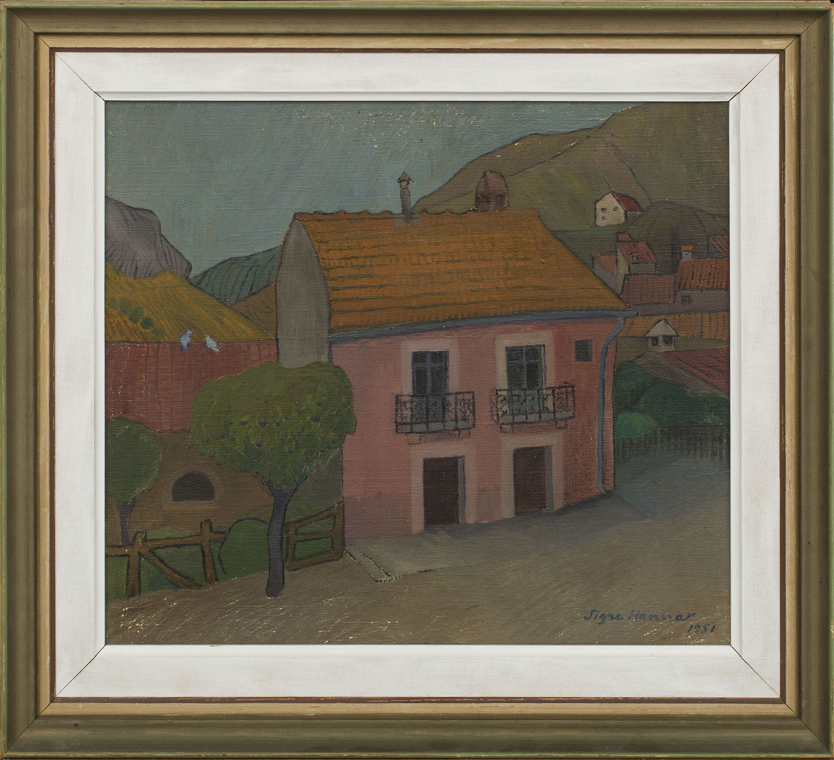 SIGNE HAMMAR, oil on canvas, signed and dated 1951. - Bukowskis