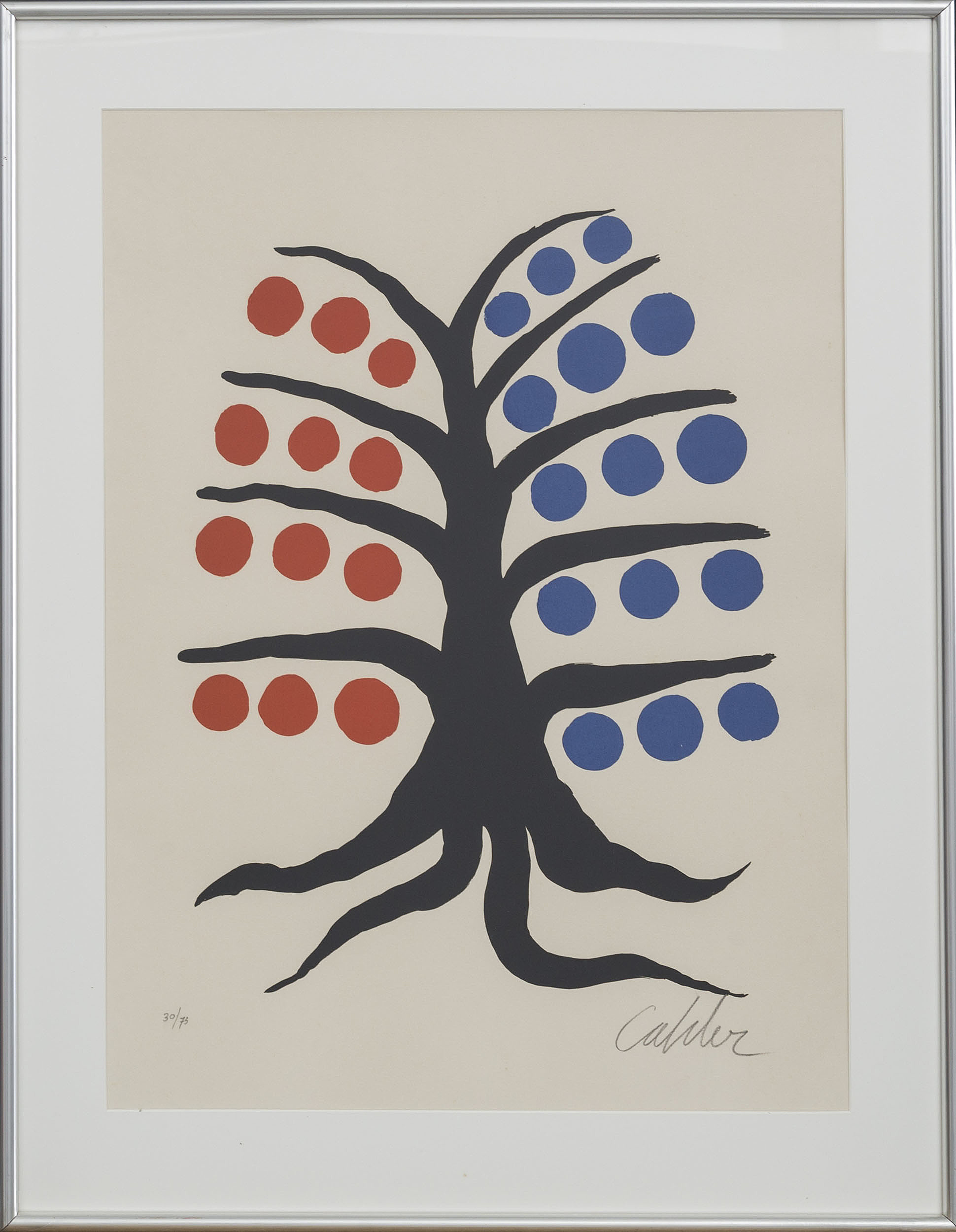 ALEXANDER CALDER, lithograph in colours signed and numbered 30/73 ...