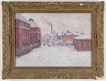 ANTON GENBERG, oil on panel, signed and dated 1934. - Bukowskis