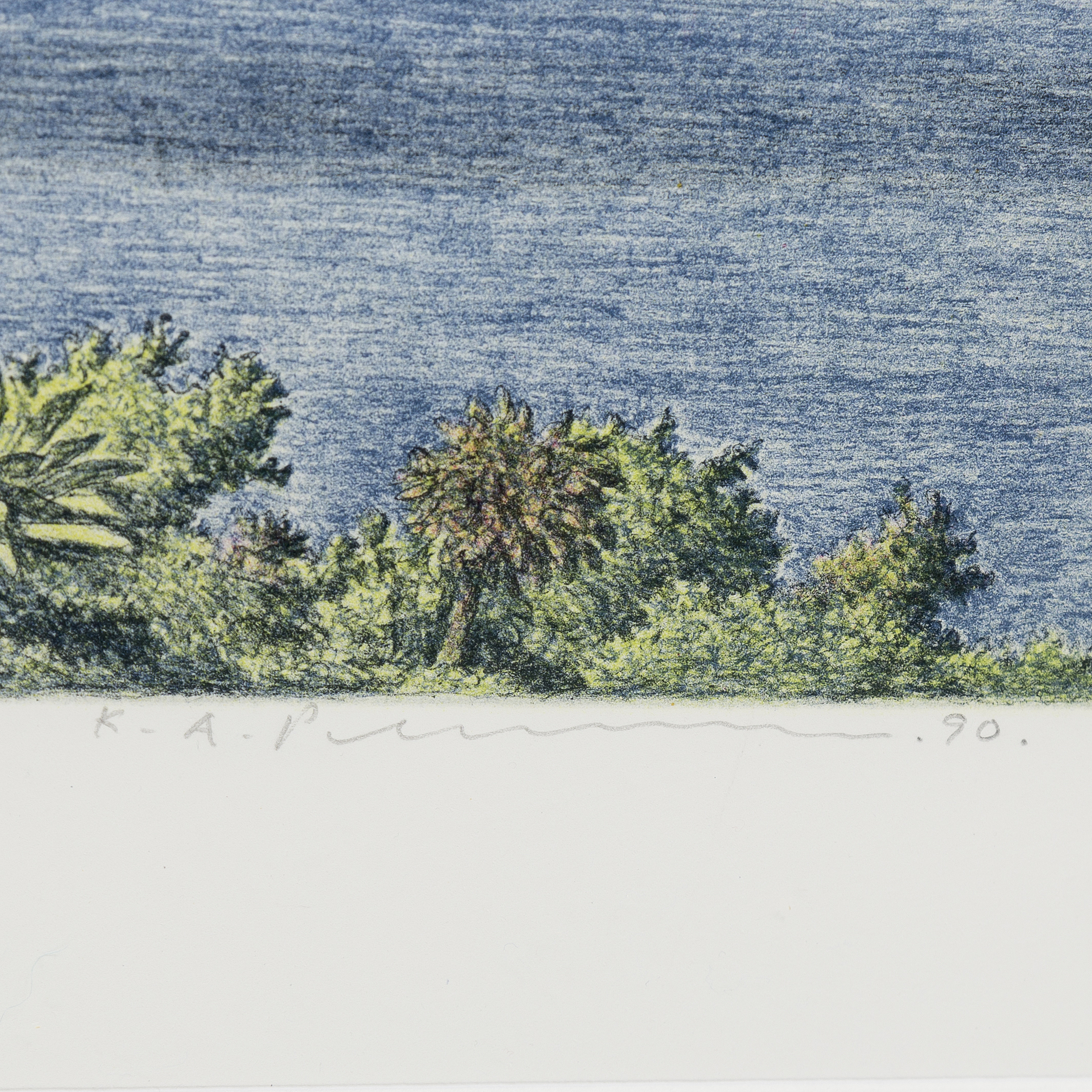 KARL AXEL PEHRSON, colour lithograph, signed and numbered 105/385 ...