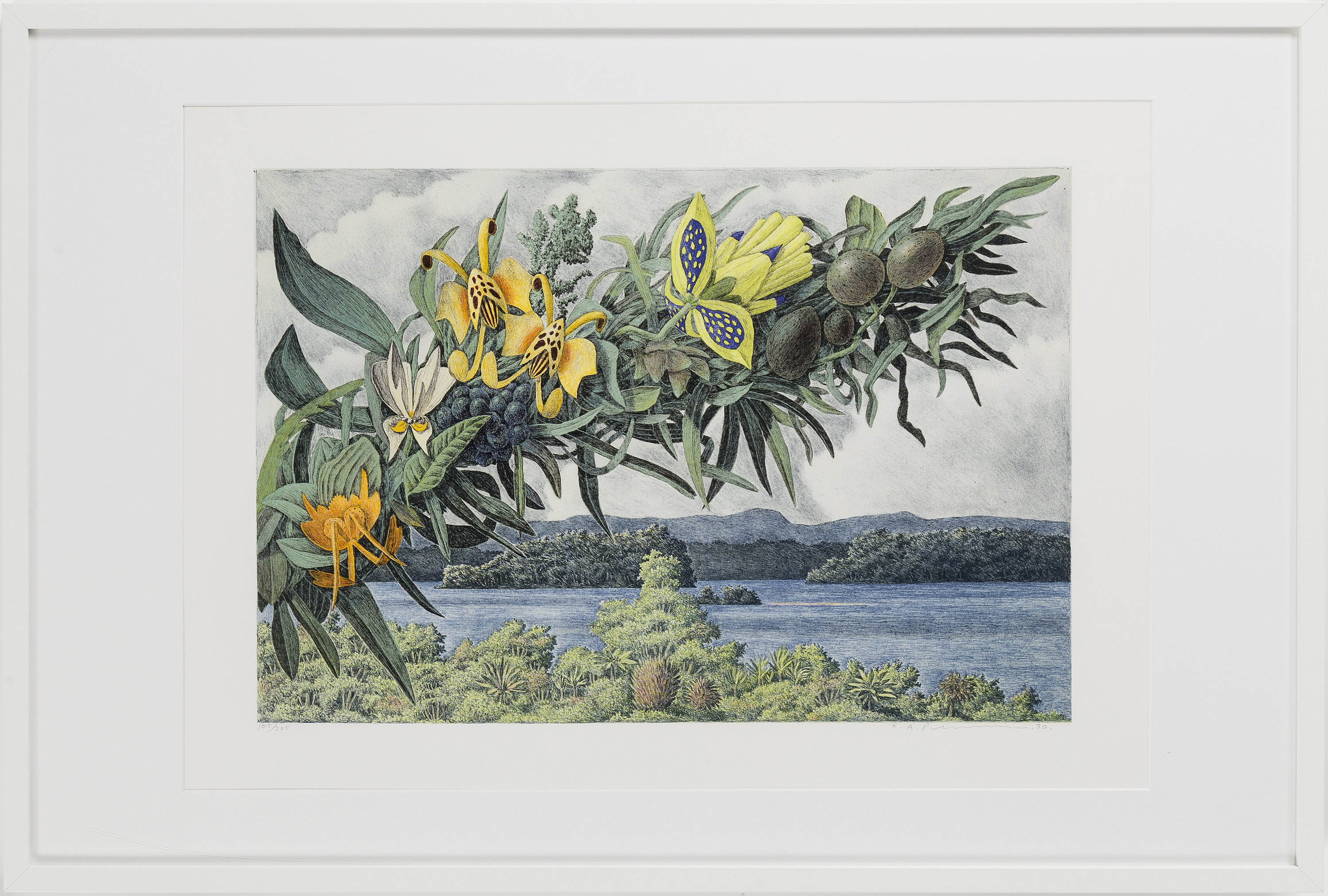 KARL AXEL PEHRSON, colour lithograph, signed and numbered 105/385 ...