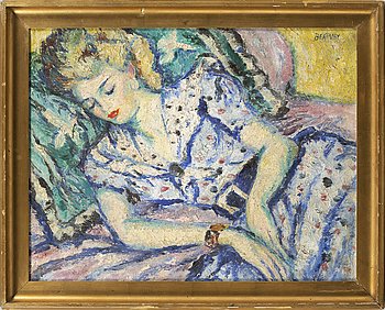 ALBERT BERTALAN, oil on canvas, signed. - Bukowskis