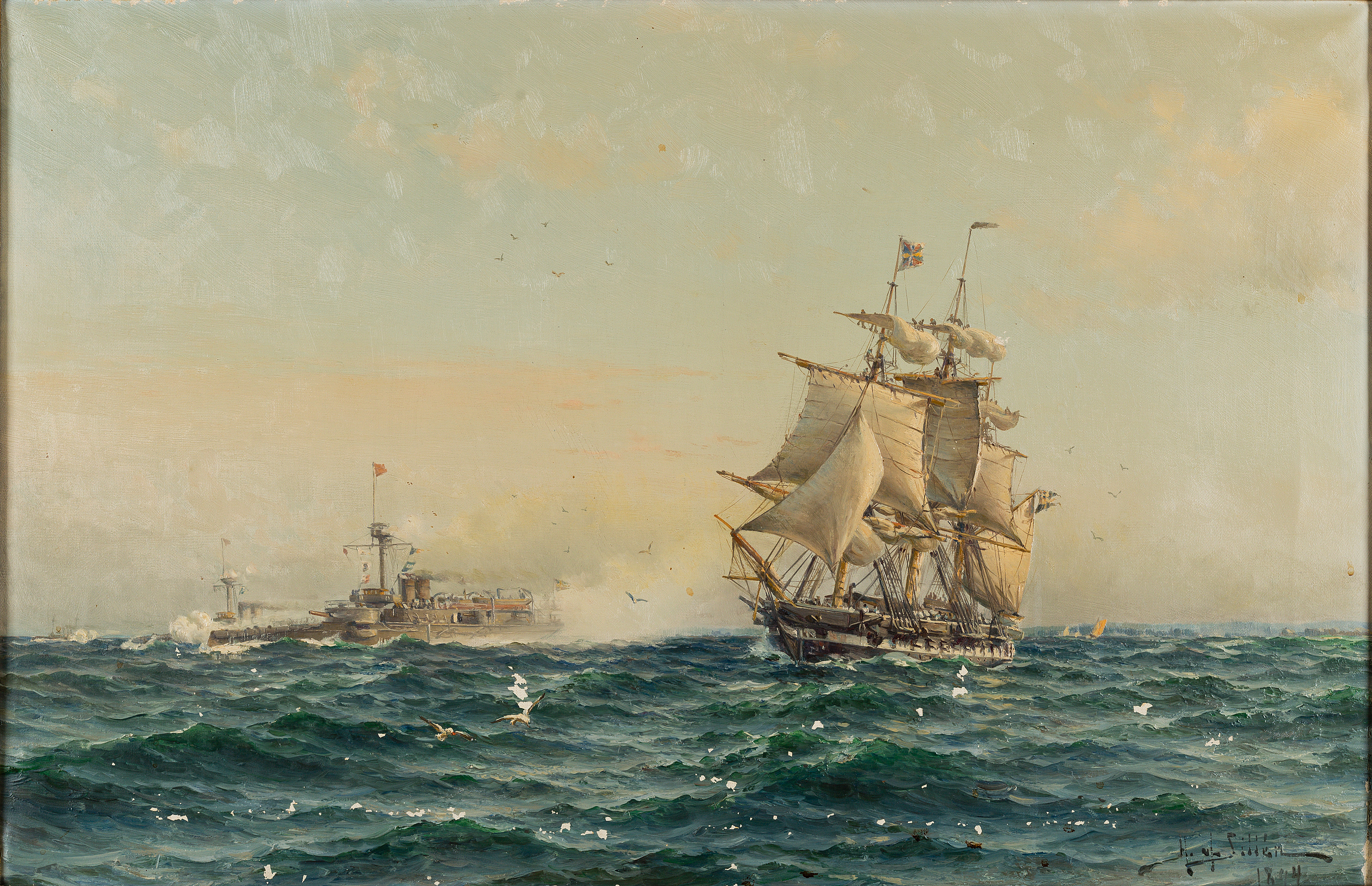 HERMAN AF SILLÈN, oil on canvas, signed and dated 1894. - Bukowskis