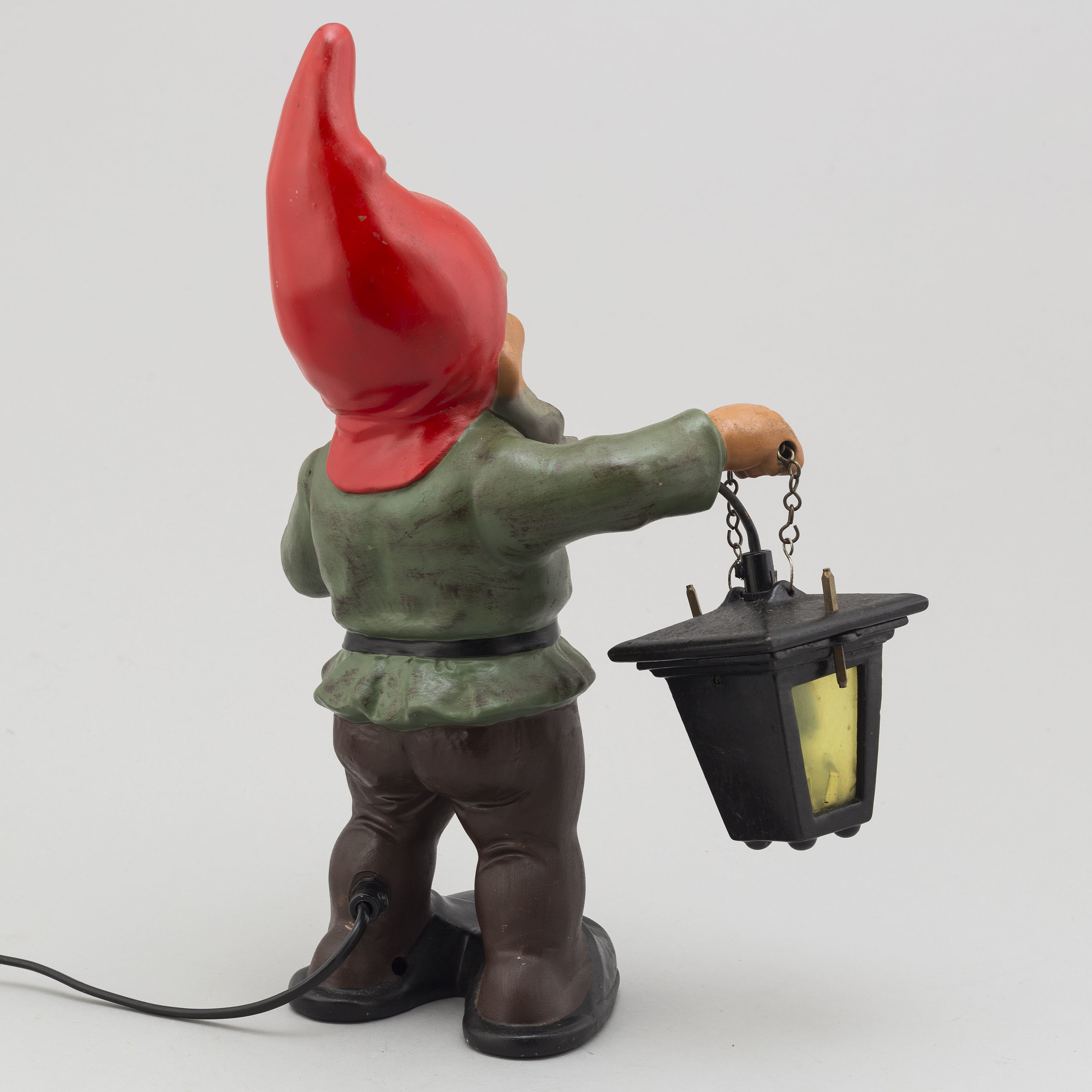 TOMTE MED LYKTA, terracotta, Heissner, Tyskland, 1900-talets andra ...