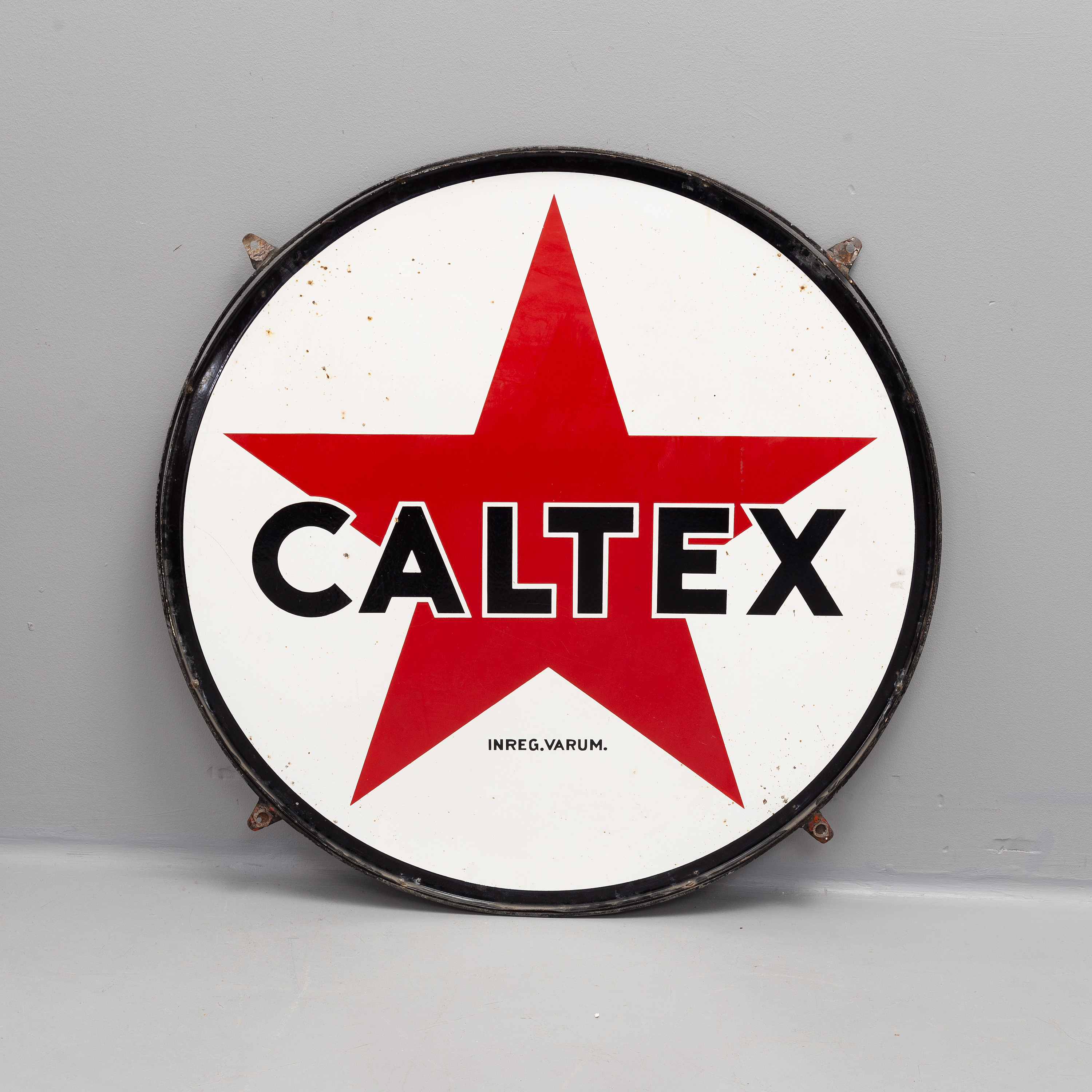 A 'Caltex' enamel sign, mid 20th Century. - Bukowskis