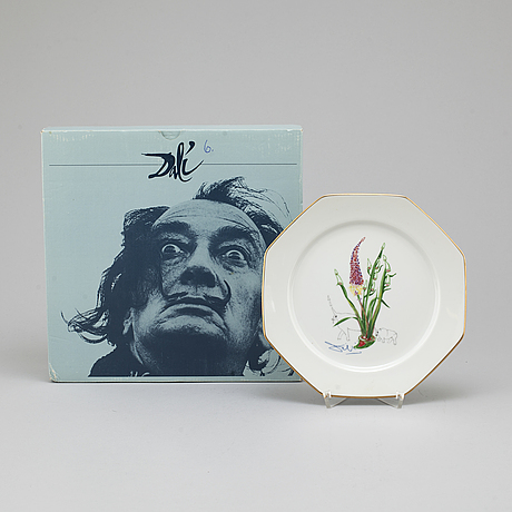 Twelve porcelain plates by Salvador Dali for Royal Copenhagen, Denmark ...
