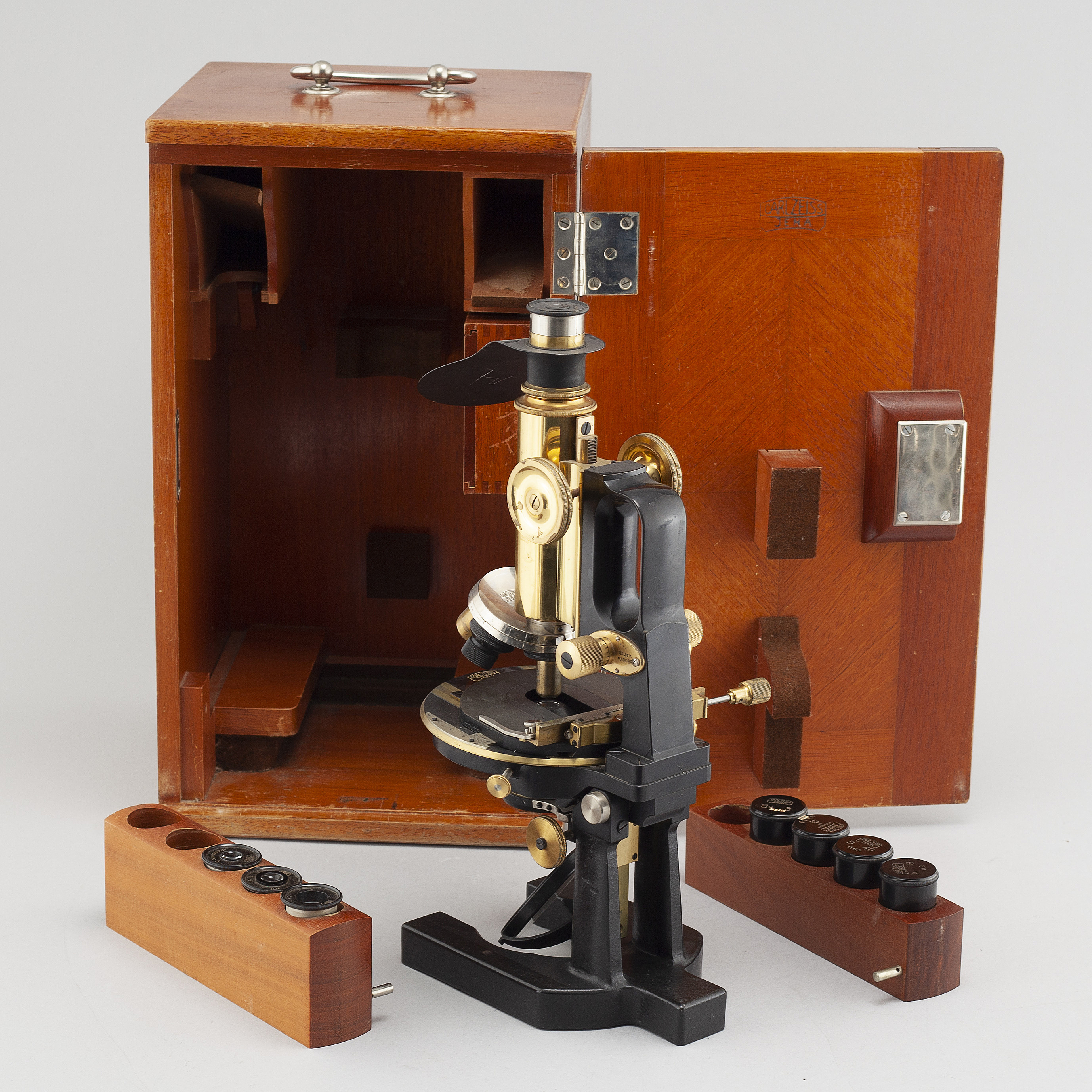 A early 20th century microscope by Carl Zeiss for Jena, No 73470 ...