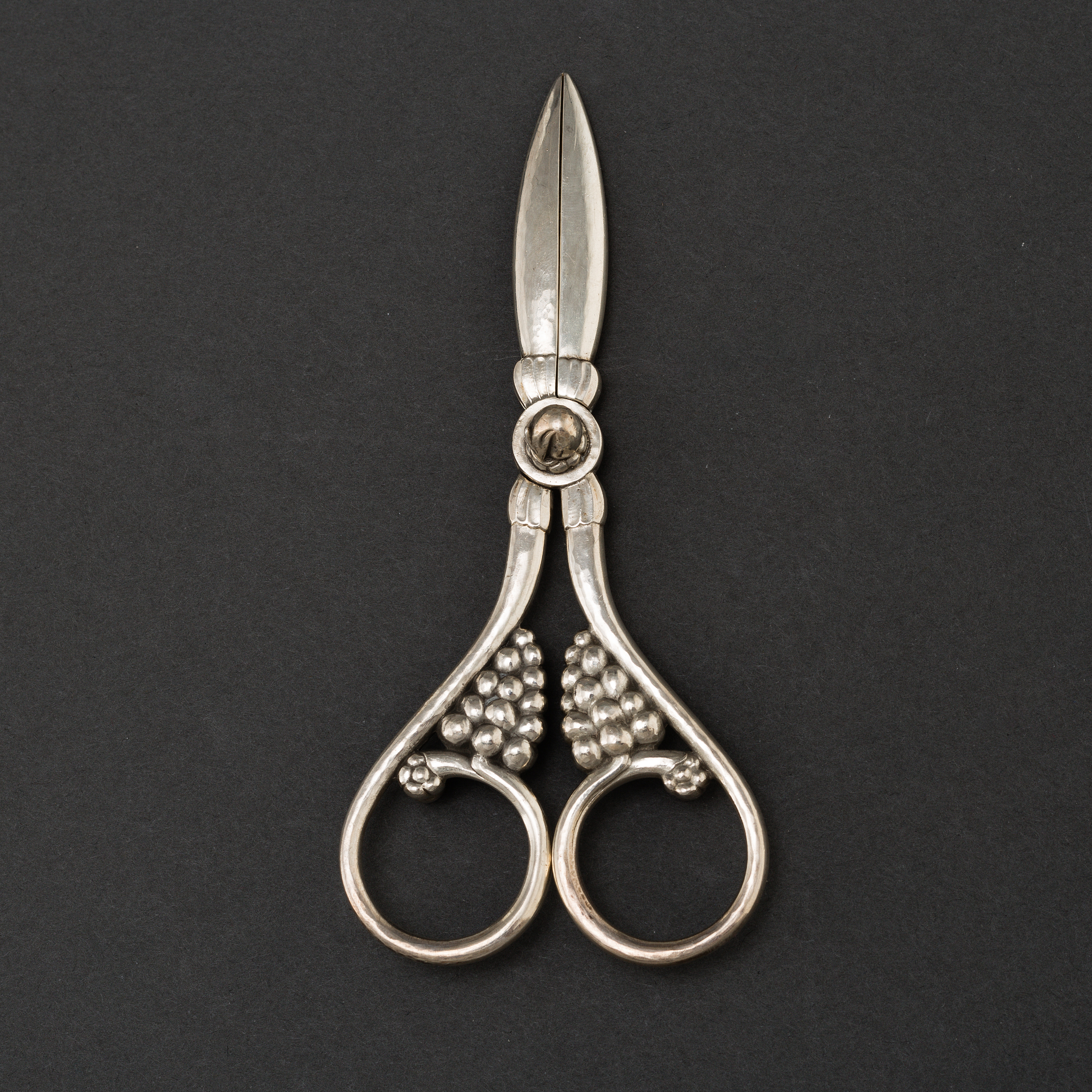 GEORG JENSEN, a pair of sterling silver grape scissors, Denmark ...