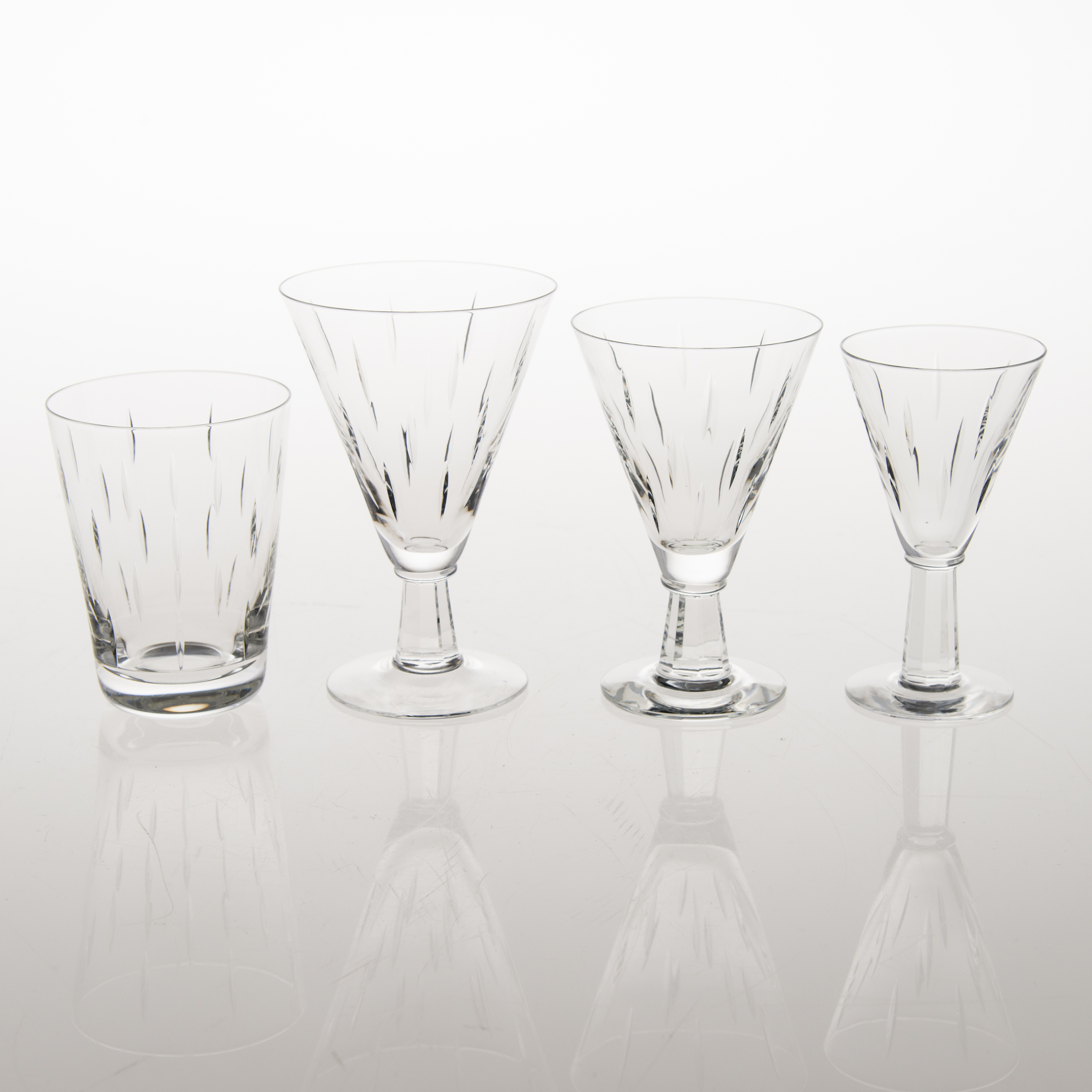 SAARA HOPEA, glasservis, 36 delar, "Inari", Nuutajärvi Notsjö ...