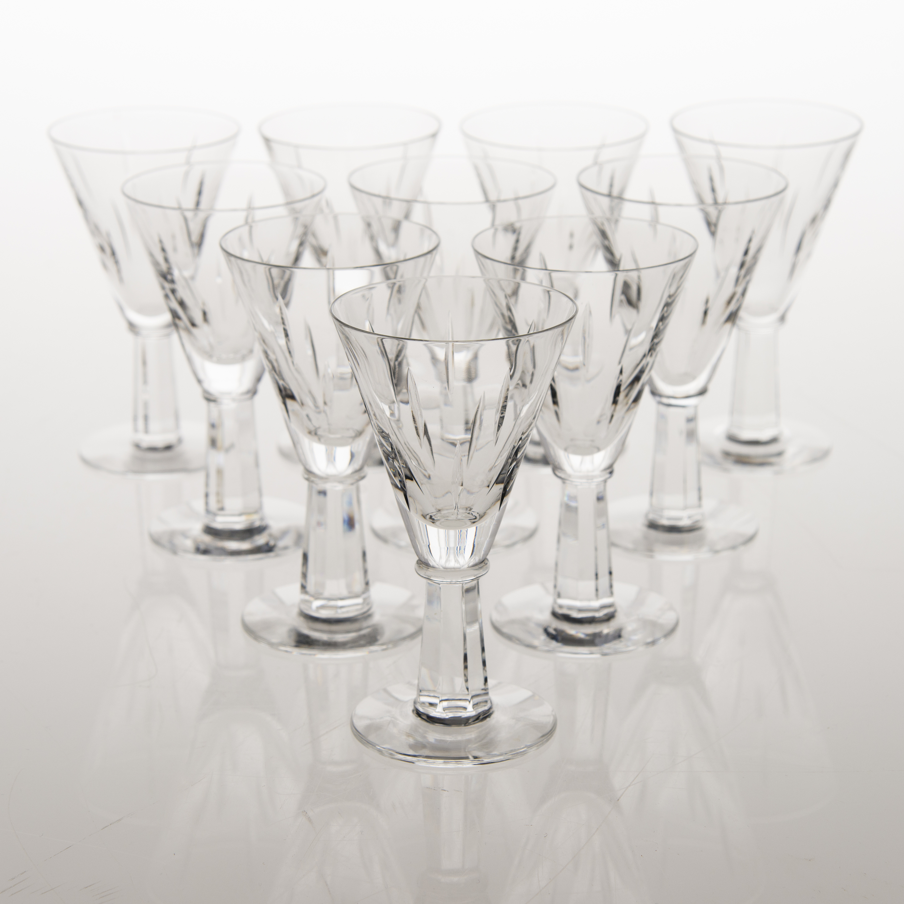 SAARA HOPEA, glasservis, 36 delar, "Inari", Nuutajärvi Notsjö ...