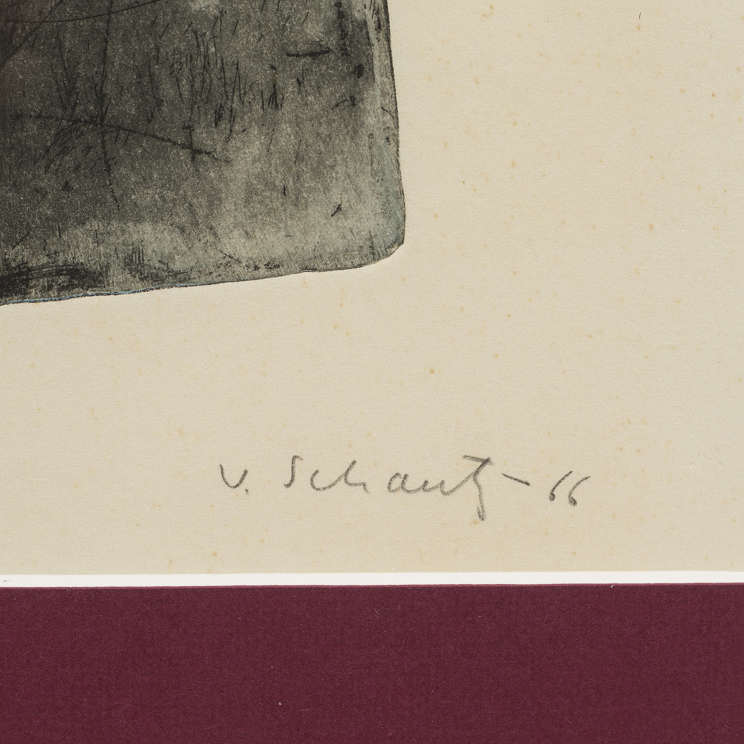 PHILIP VON SCHANTZ, etching in colours. Signed and numbered 16/20 ...