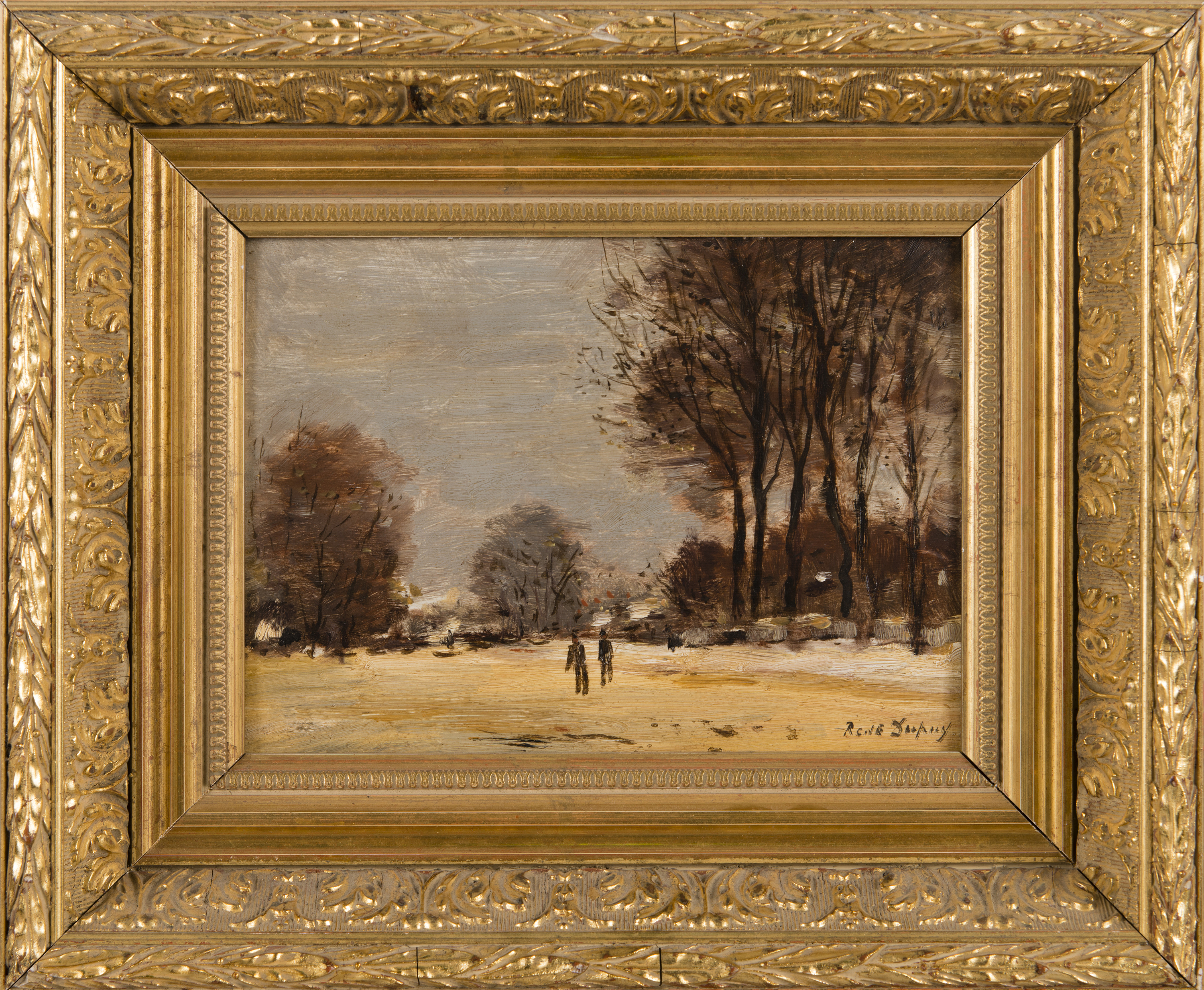 RENE DUREY, olja på pannå, signerad. - Bukowskis